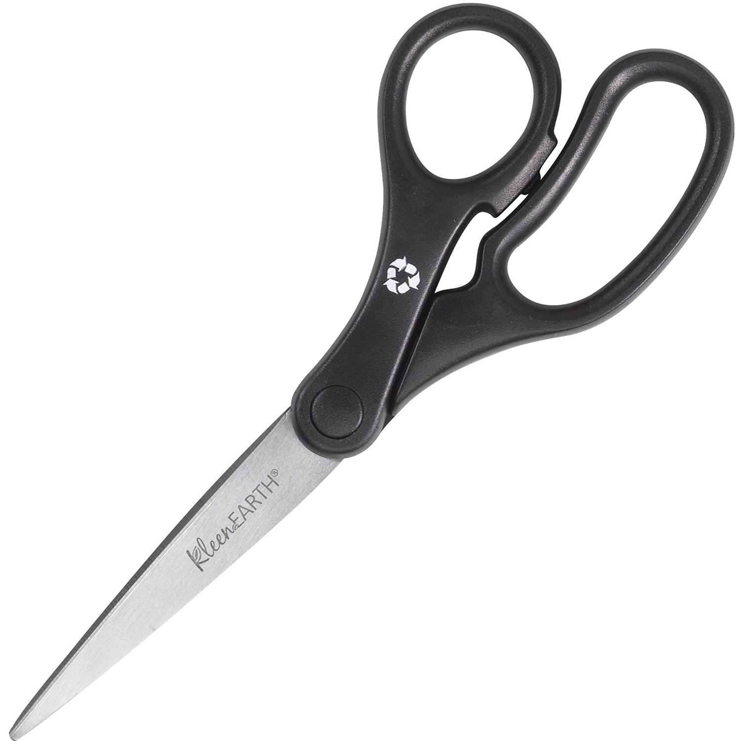 Westcott KleenEarth Stainless-Steel Scissors, Black Plastic Handle, 8 ...
