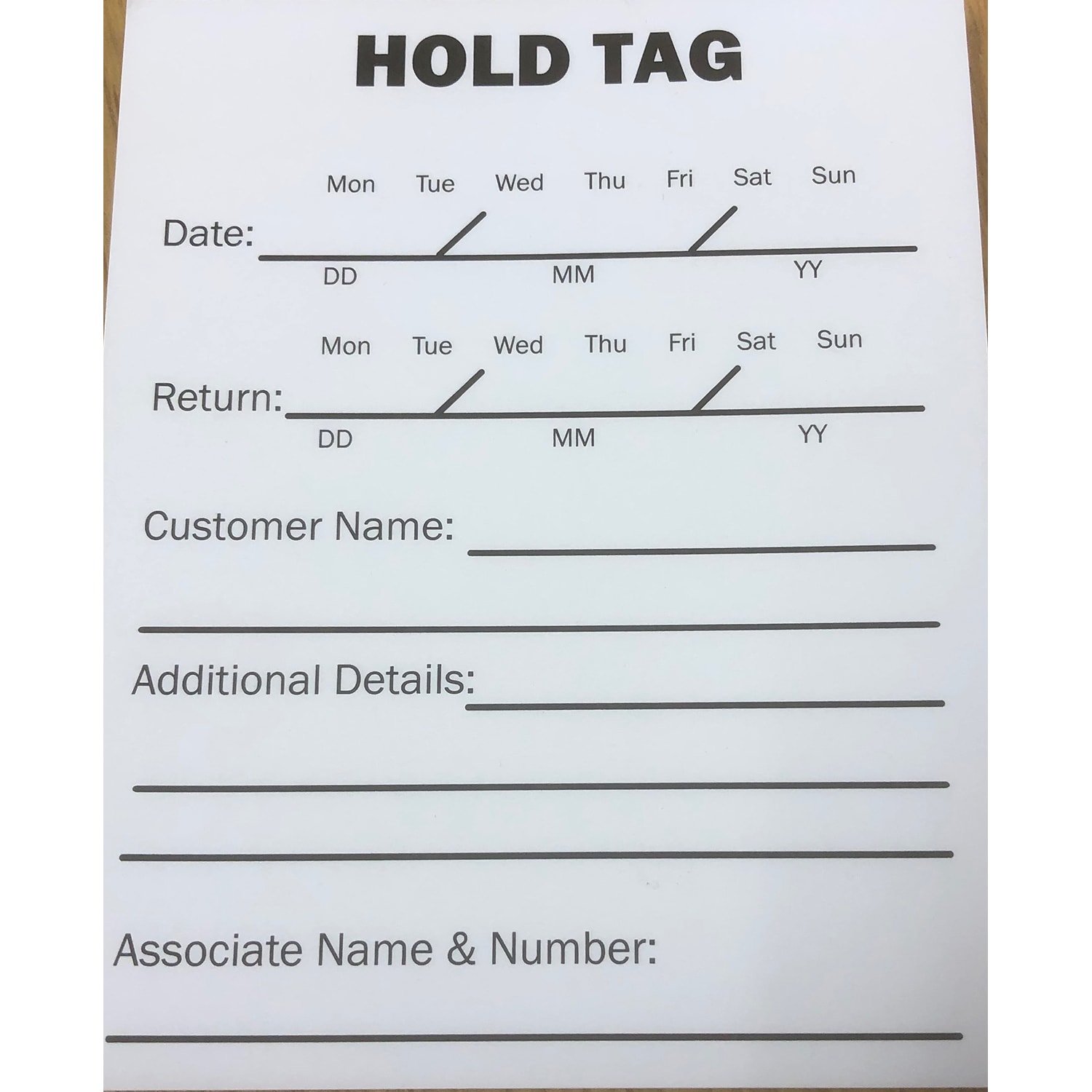 Hold Tag | Grand & Toy