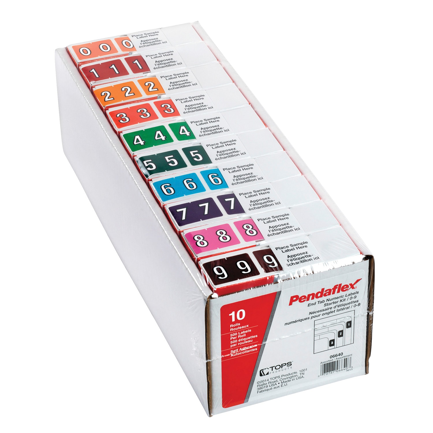 Pendaflex Numeric Colour Coded Labels Starter Kit Grand Toy