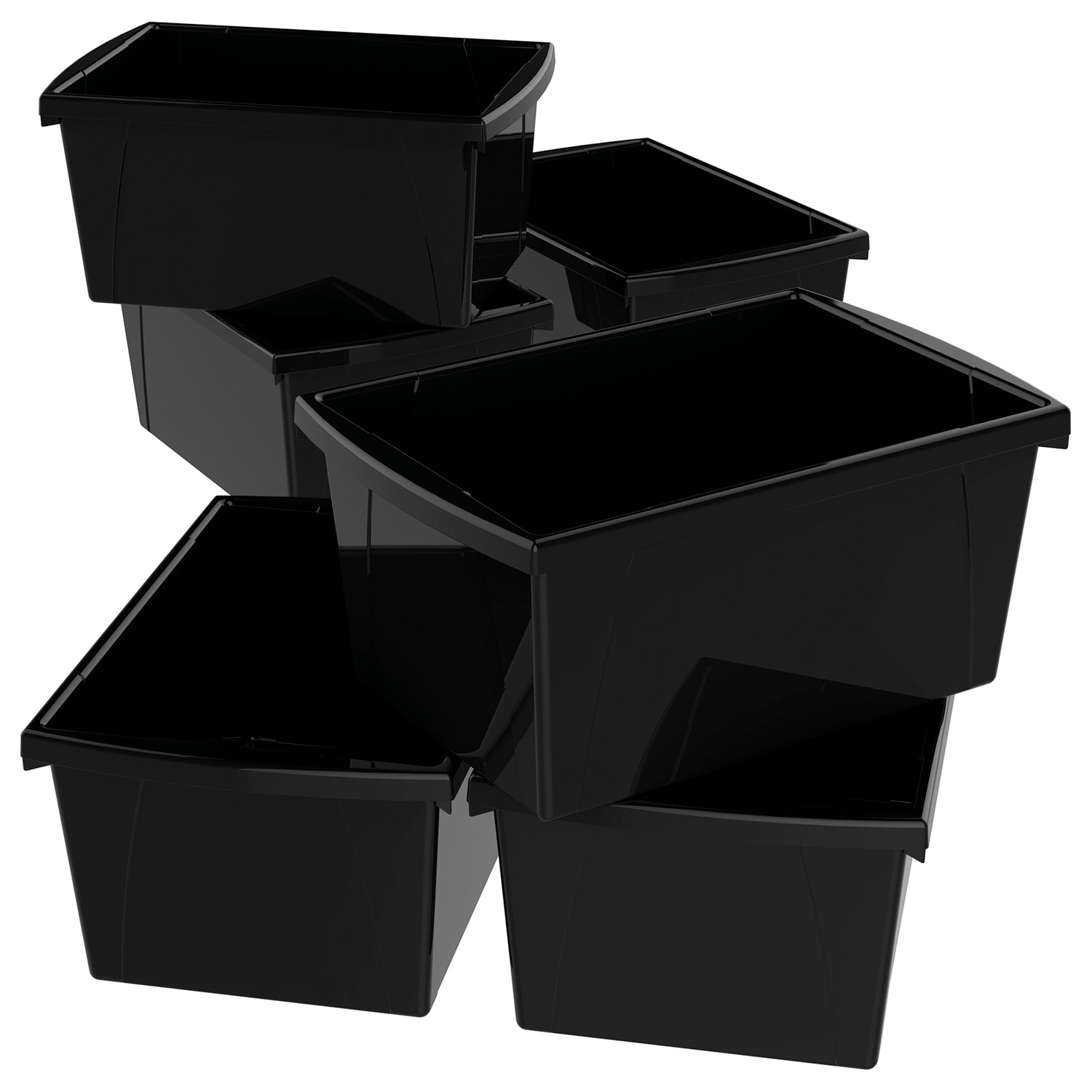 Storex Medium Classroom Storage Bin Black 21 L Grand And Toy