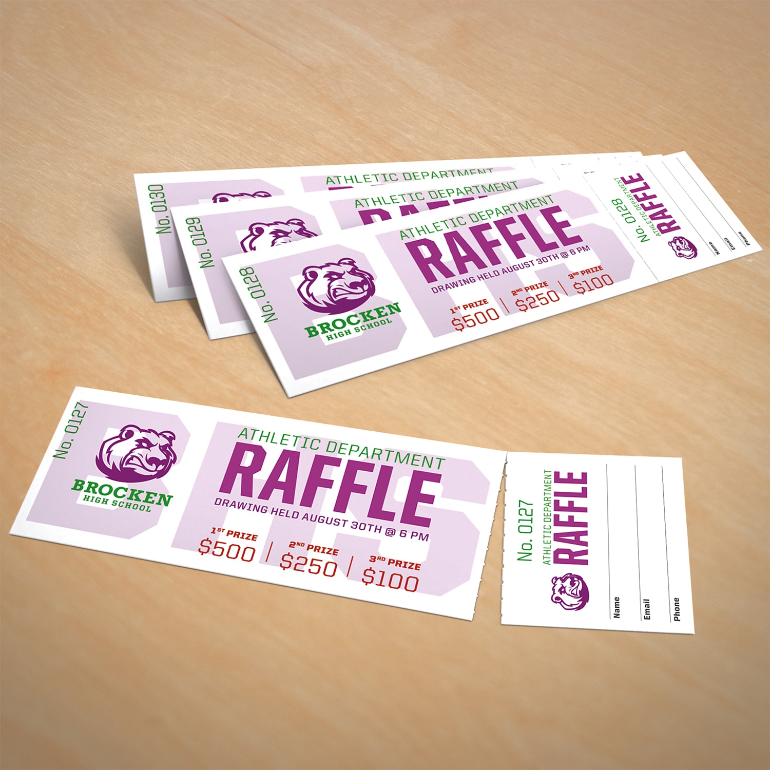 Avery Printable Tickets With Tear Away Stubs White 1 3 4 X 5 1 2 
