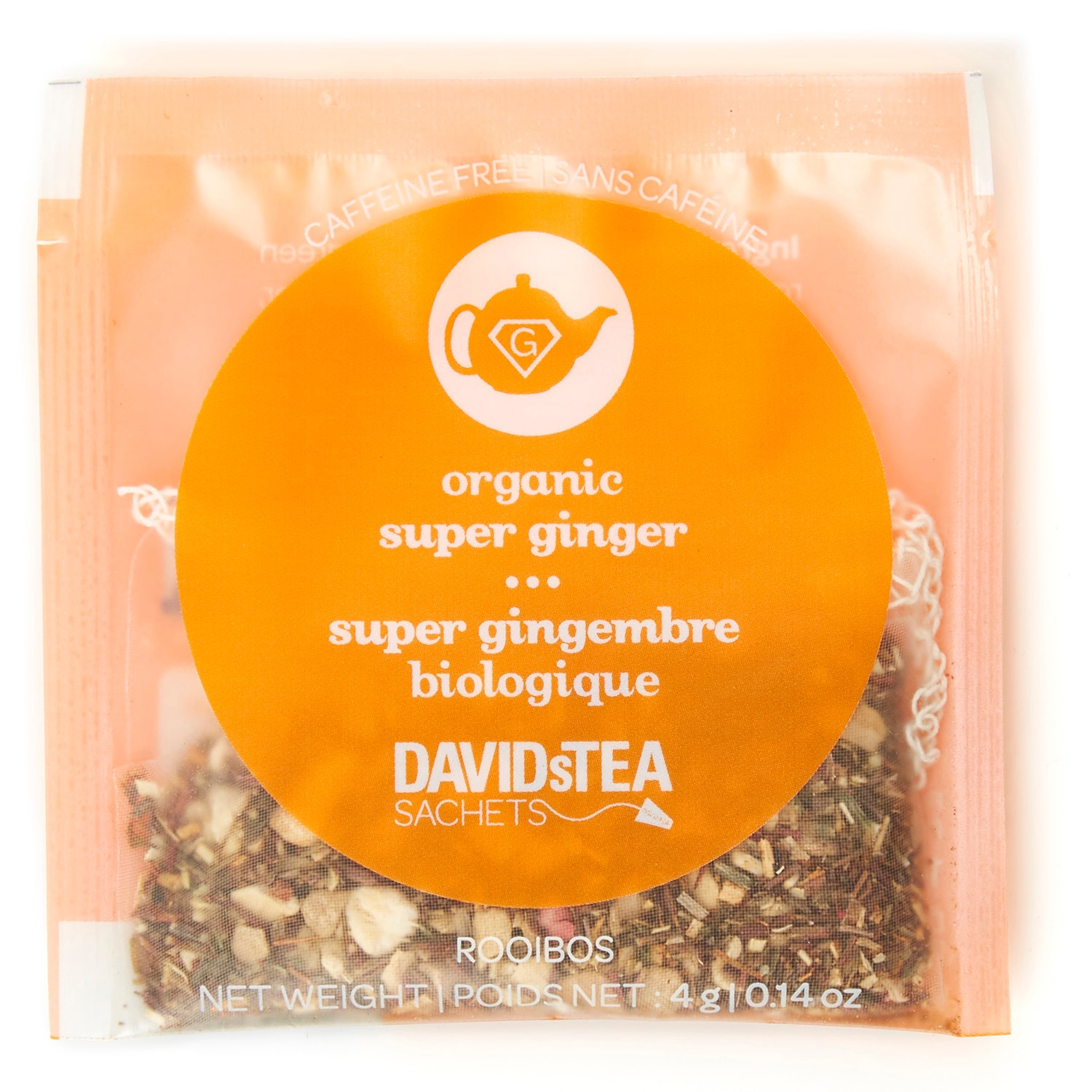 Sachets de thé DAVIDsTEA, super gingembre biologique, boîte de 25 | Grand & Toy