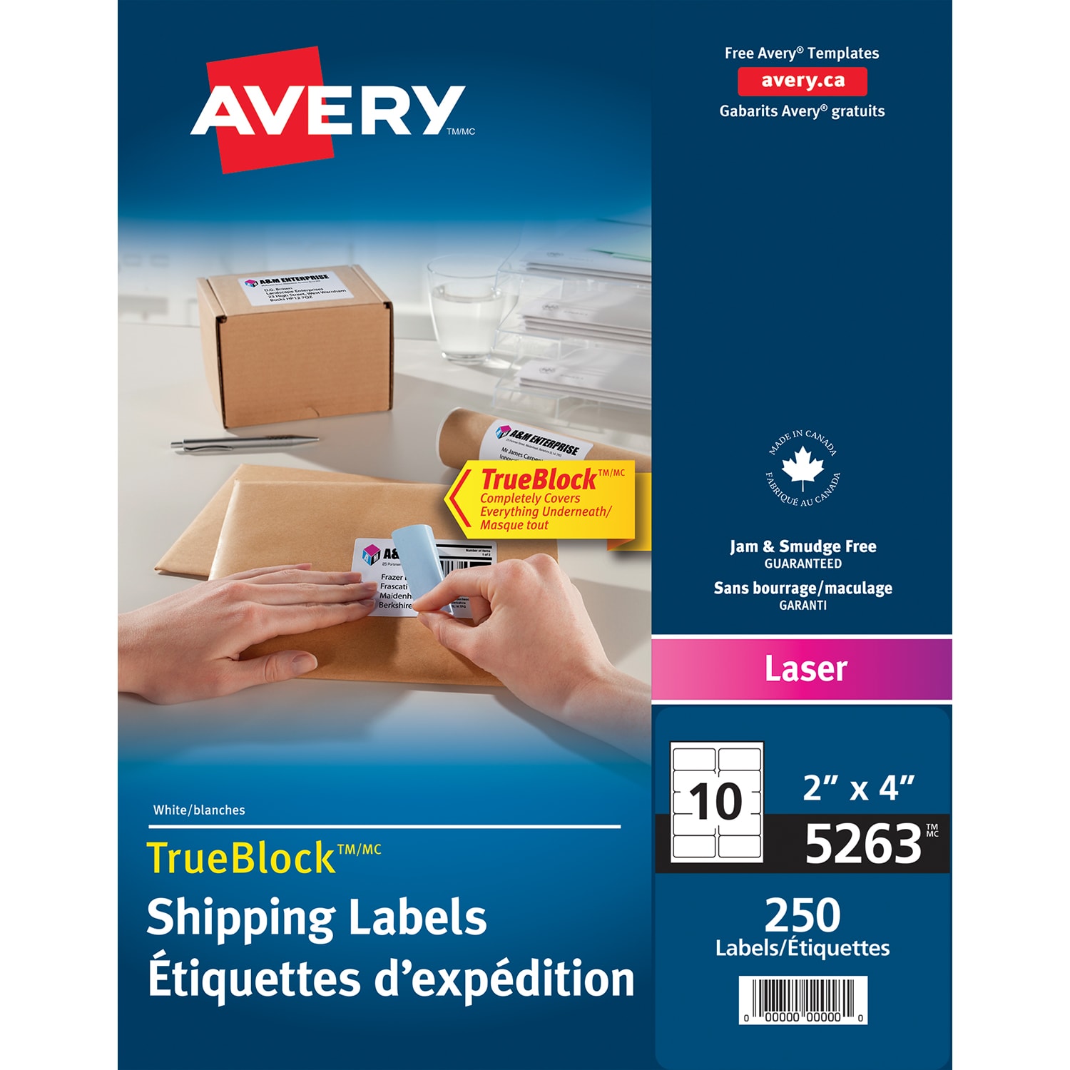 Avery 5263 Shipping Labels With TrueBlock Technology White 2 X 4 Avery 5263 Shipping Labels With TrueBlock Technology White 2 X 4