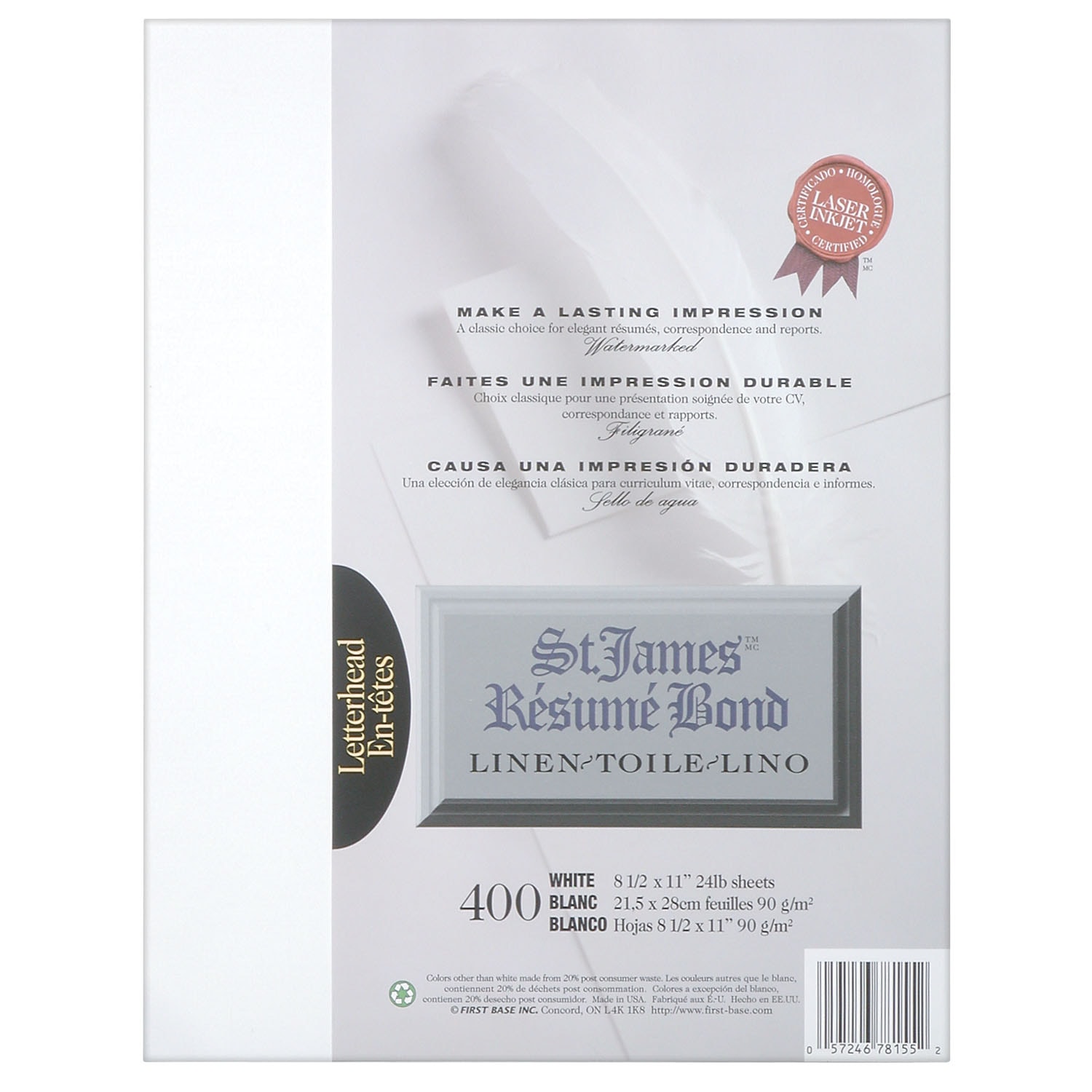 St. James Bond Paper - Linen Finish | Grand & Toy