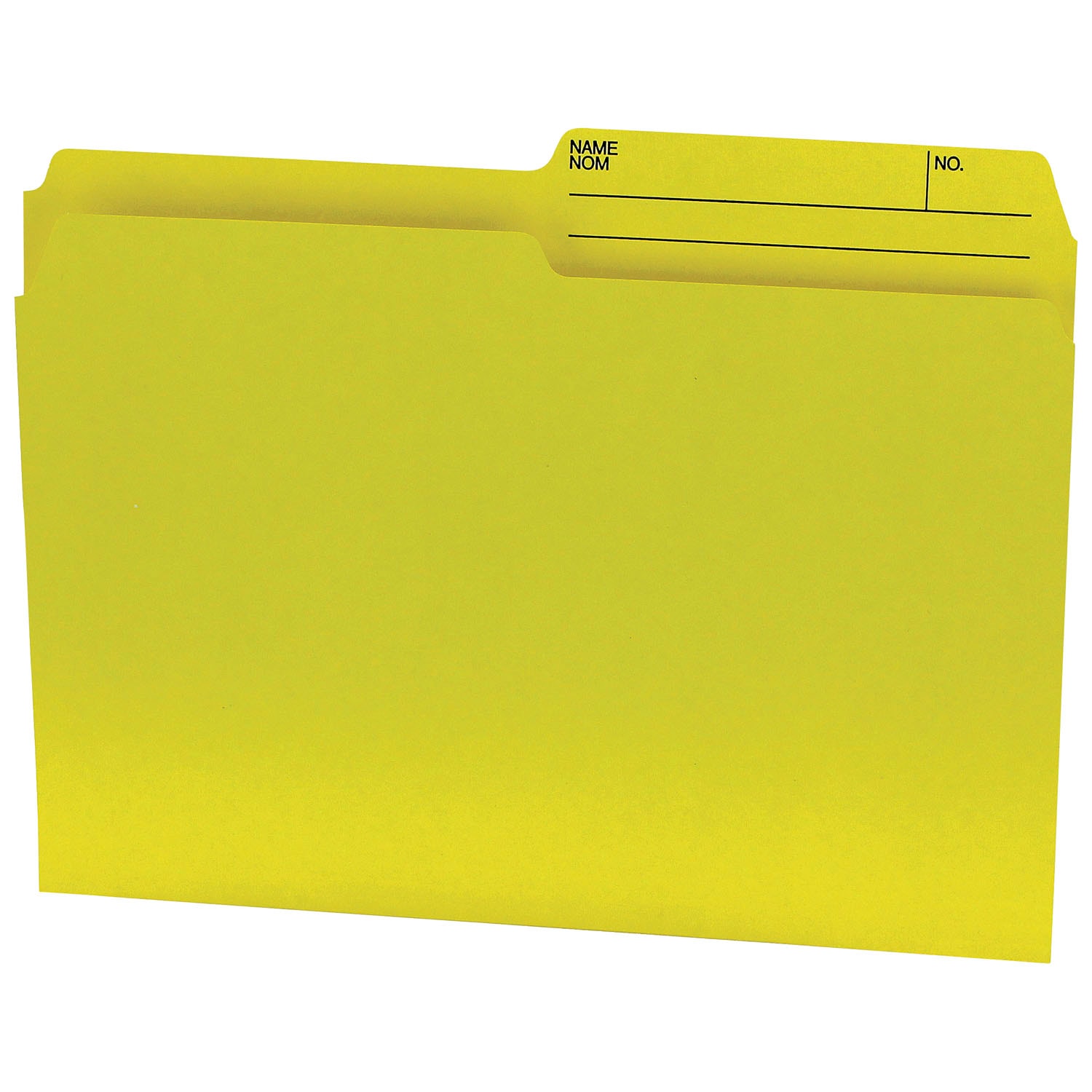 Hilroy File Folders, Yellow, Letter Size, 100/BX | Grand & Toy
