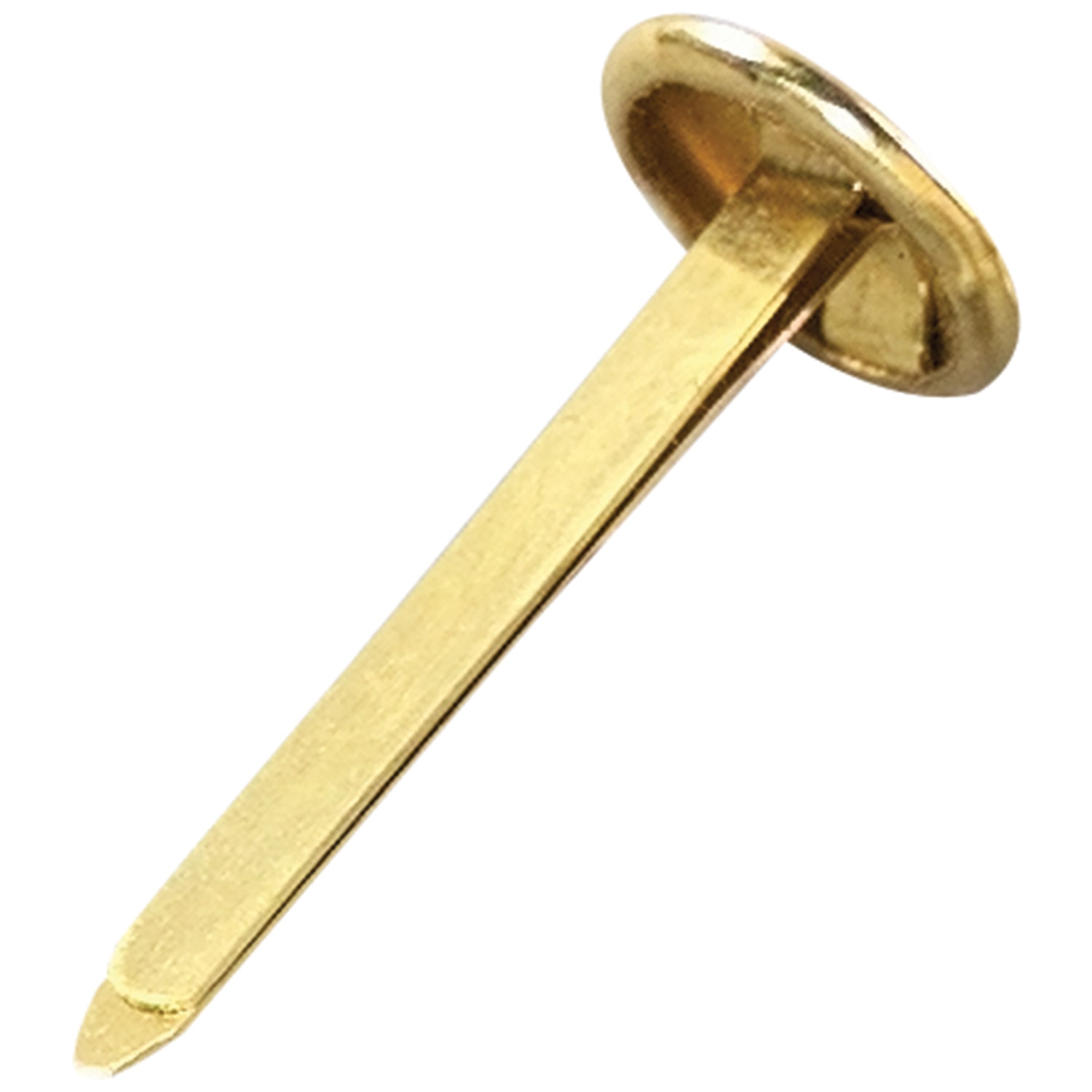 Acco Round Head Paper Fasteners, Brass-Plated, 1", 100/BX | Grand & Toy