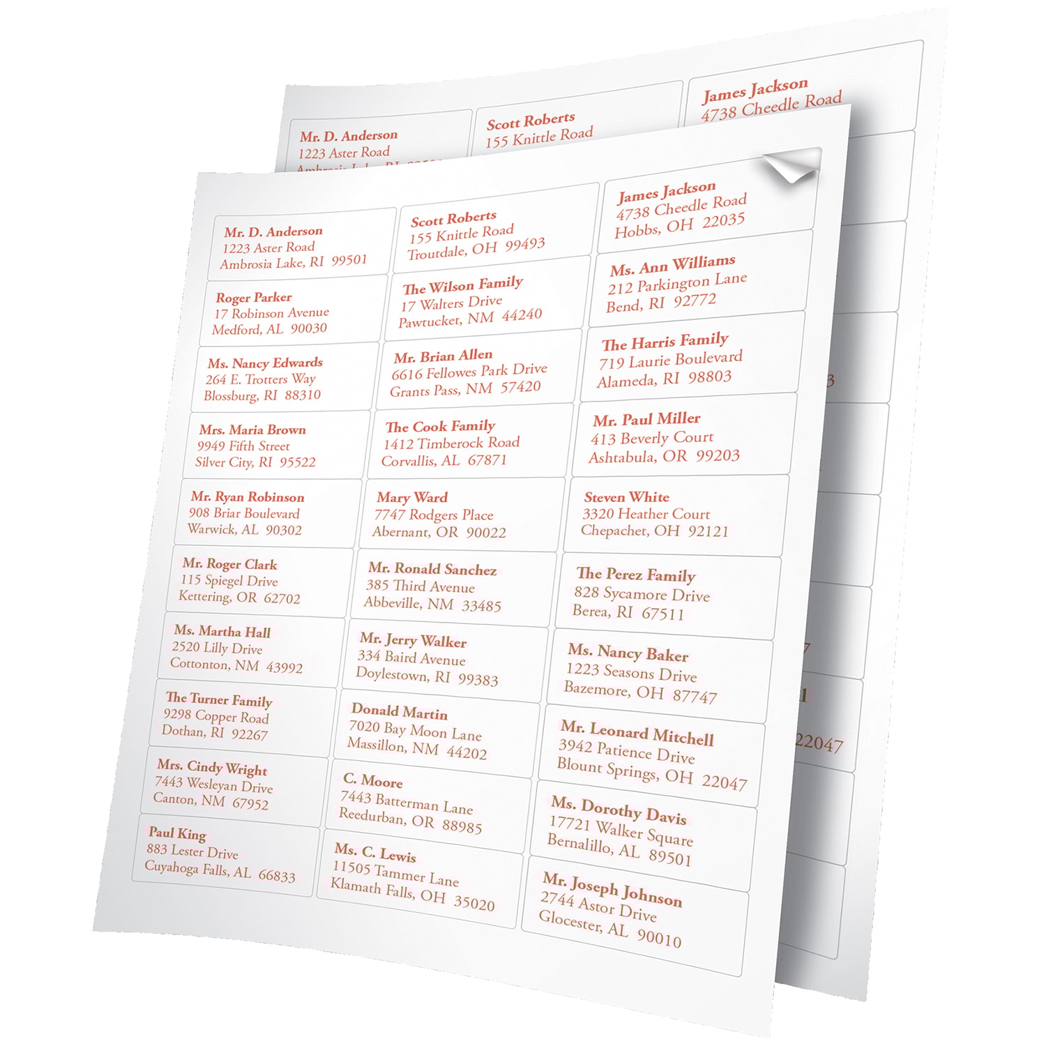 NEW Old Stock OfficeMax Laser Labels 100 Sheets With 30 Labels Per 