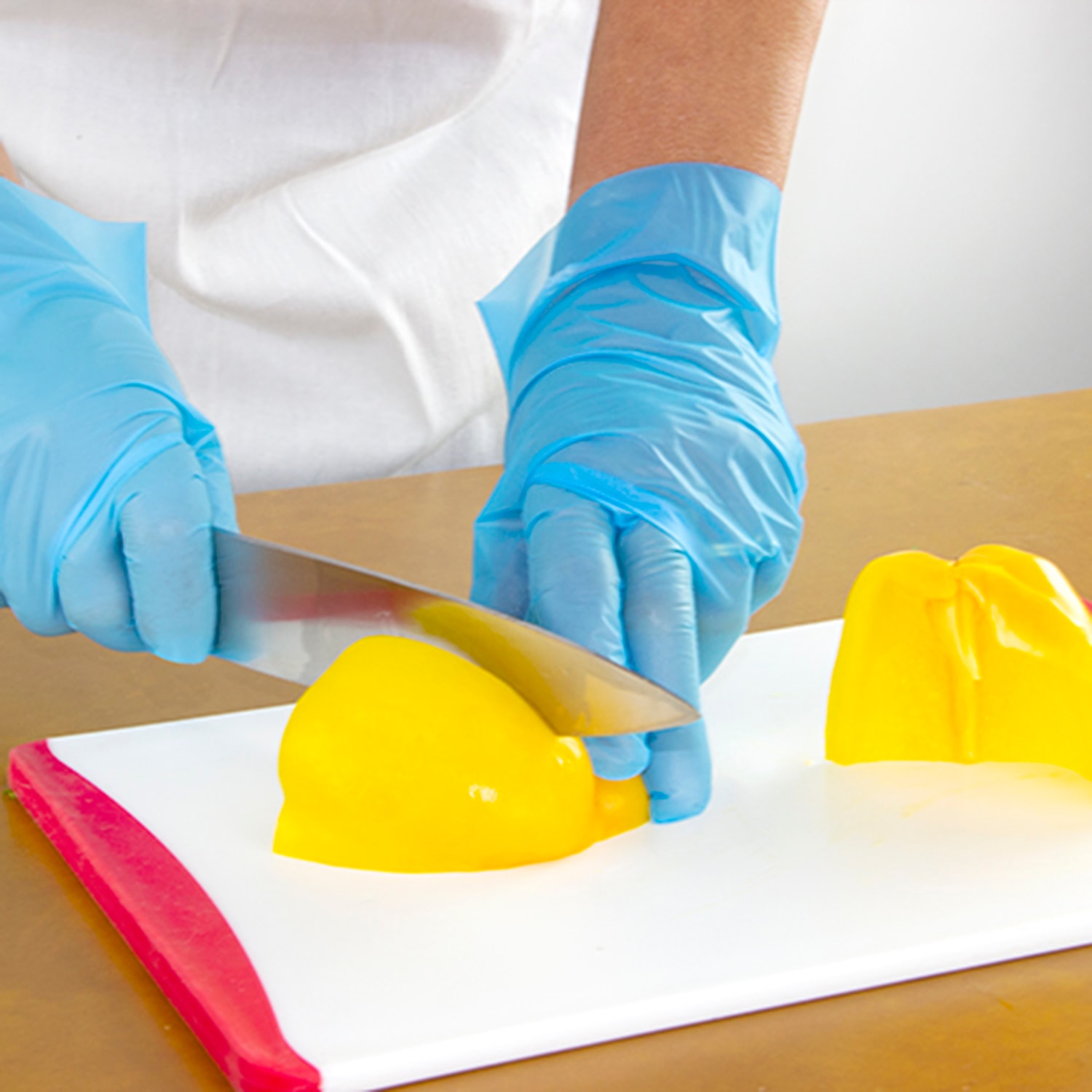 HOSPECO ProWorks® Stretch Polyethylene Gloves, Powder-Free, Blue ...