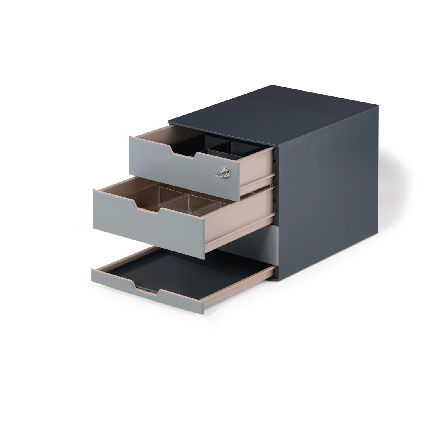 Durable Desktop Drawer Caddy Clear 13 X 9 1 2 X 1 4 5 Grand And Toy