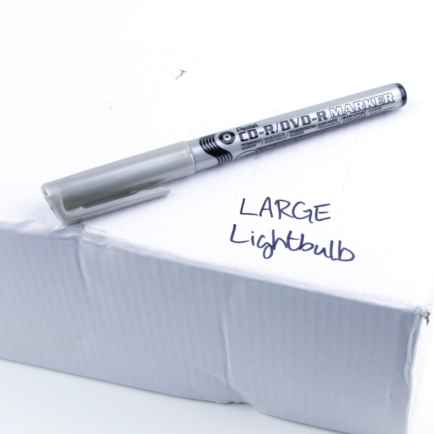 Pentel CD-R/DVD-R Permanent Marker, Black Ink, Bullet 2.0 mm | Grand & Toy