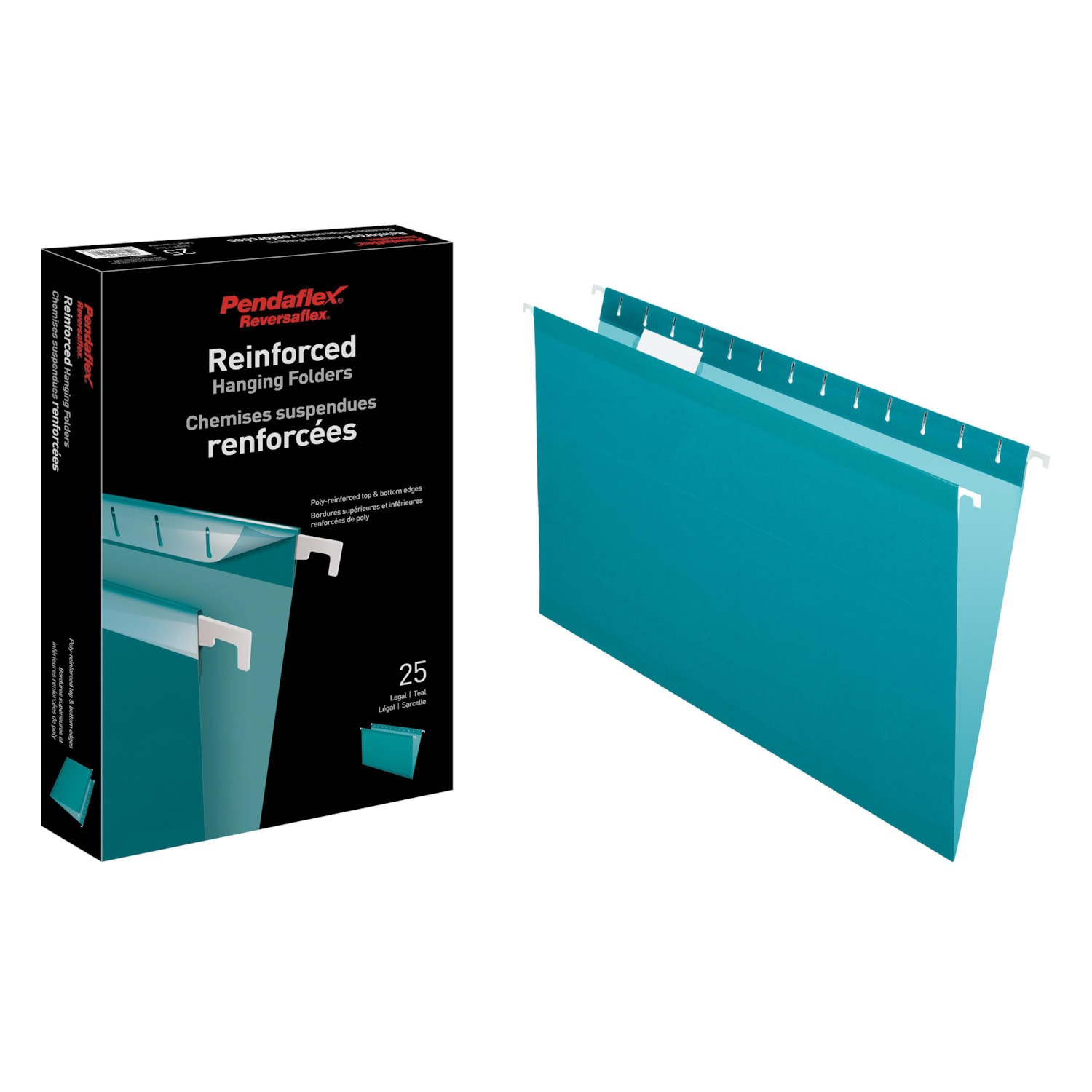 Pendaflex Premium Reinforced Hanging Folders, Teal, Legal Size, Box of ... Pendaflex Premium Reinforced Hanging Folders, Teal, Legal Size, Box of ...