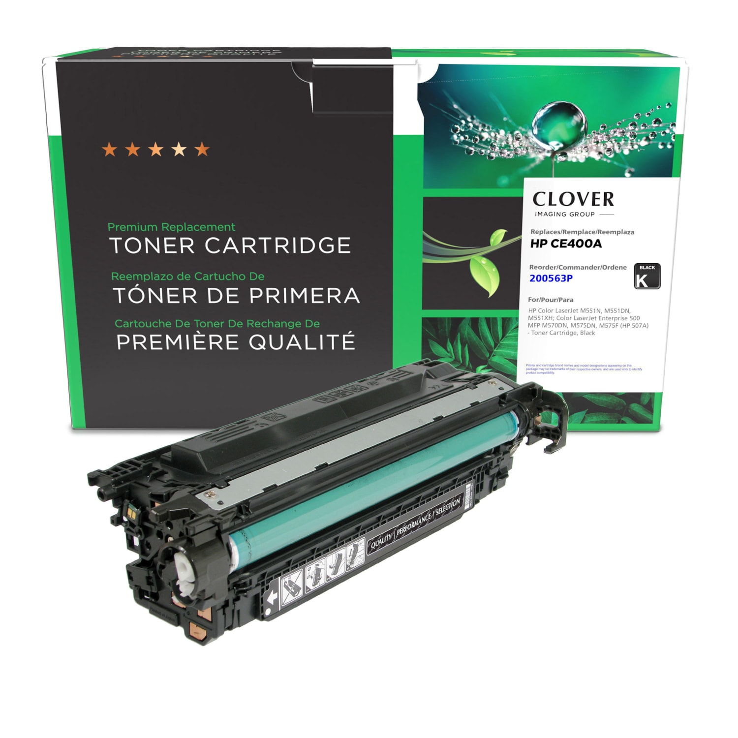 Cartouche de toner noir remise à neuf à rendement standard HP 507A ...
