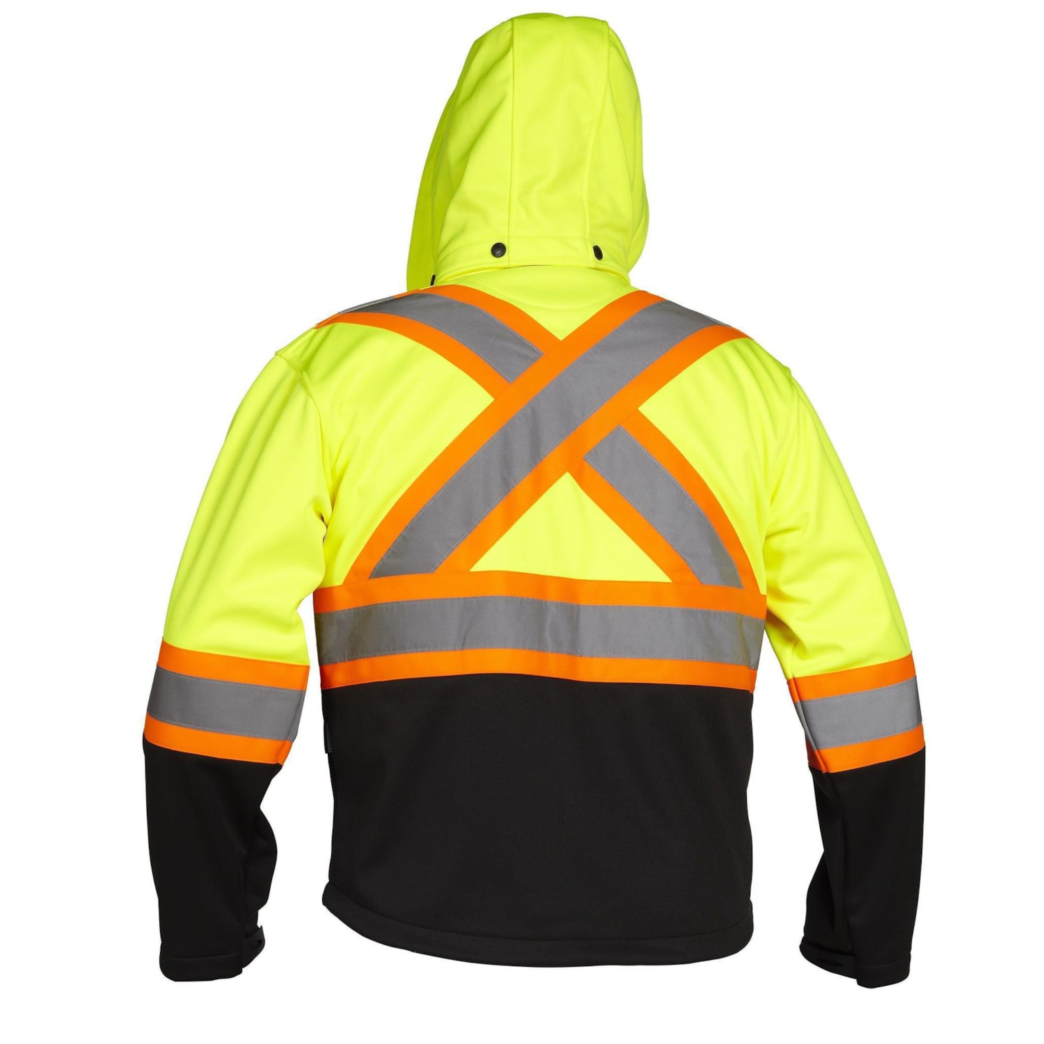 Forcefield Hi-Vis Safety Softshell Jacket, 2XL, Yellow | Grand & Toy