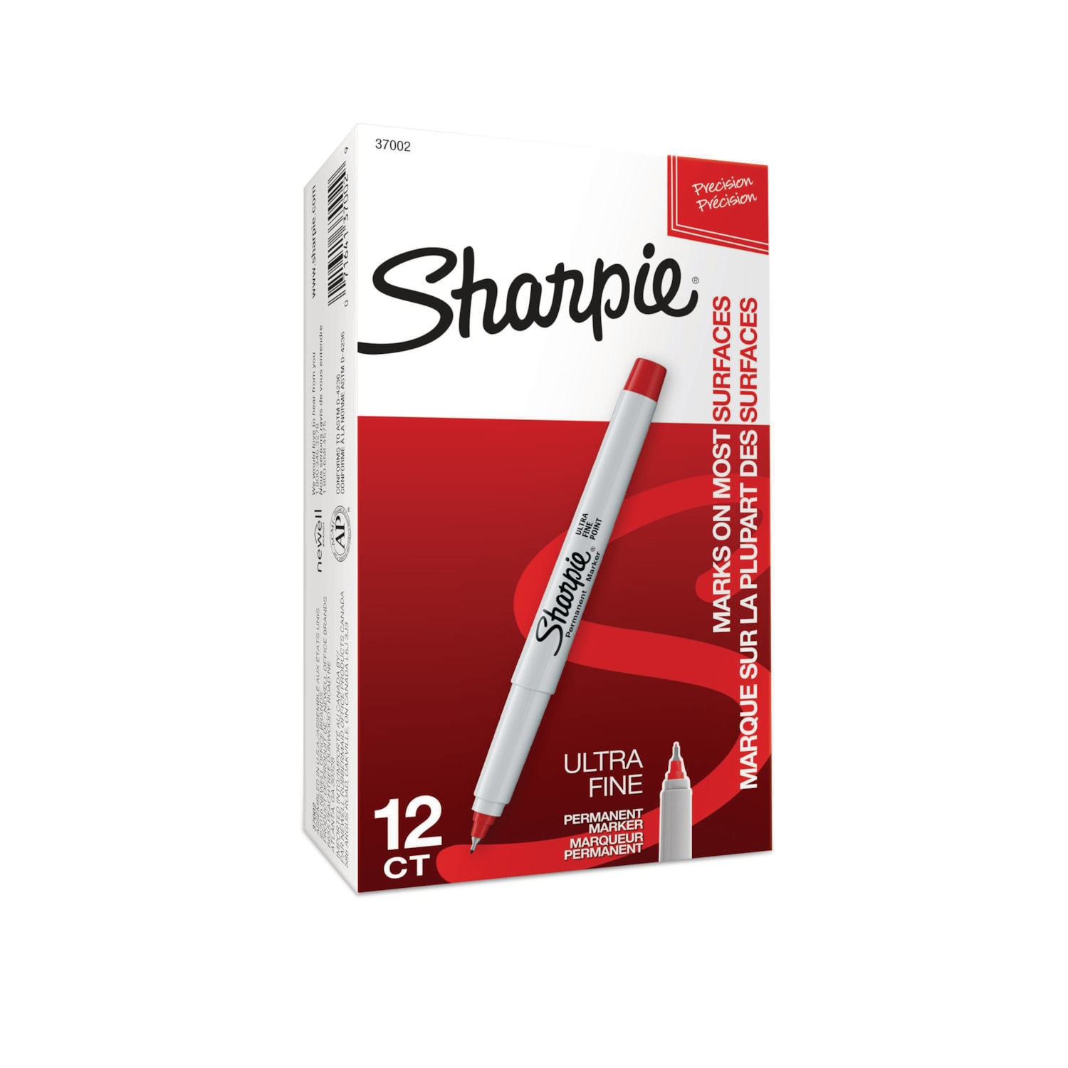 Sharpie Permanent Marker, Red, Ultra Fine Tip | Grand & Toy