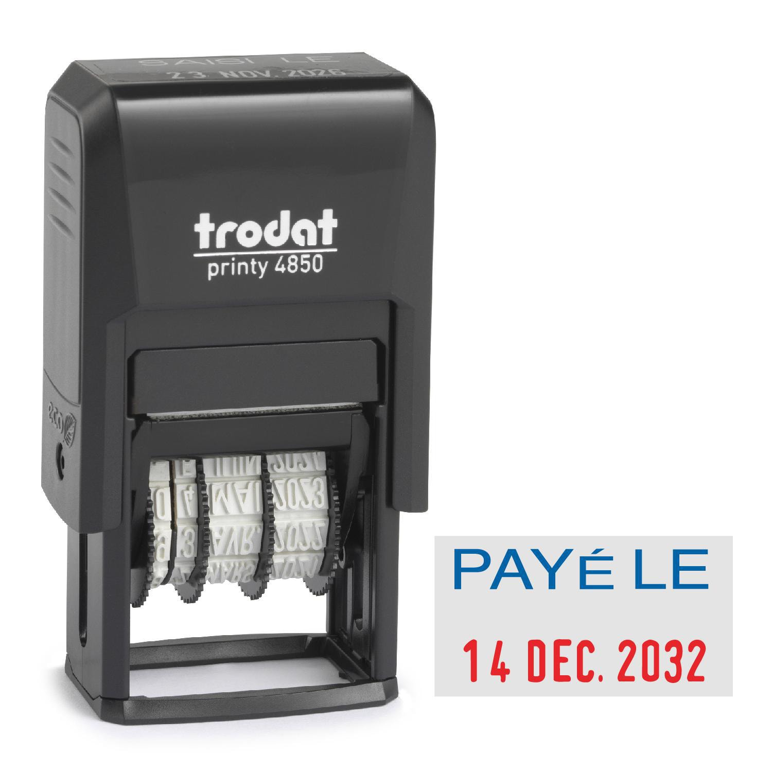 Mini dateur autoencreur Printy 4850 Trodat, Payé le | Grand & Toy
