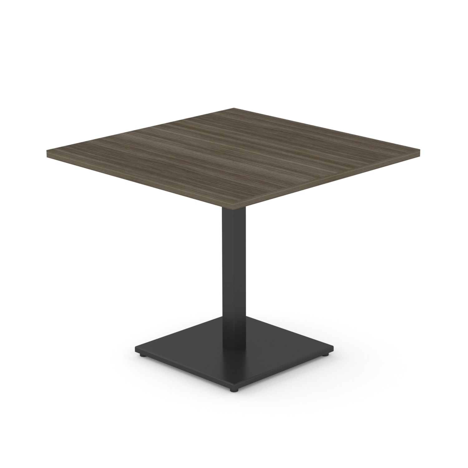 HDL Innovations 35-1/2" Bar Height Square Table with Square Metal Base ...
