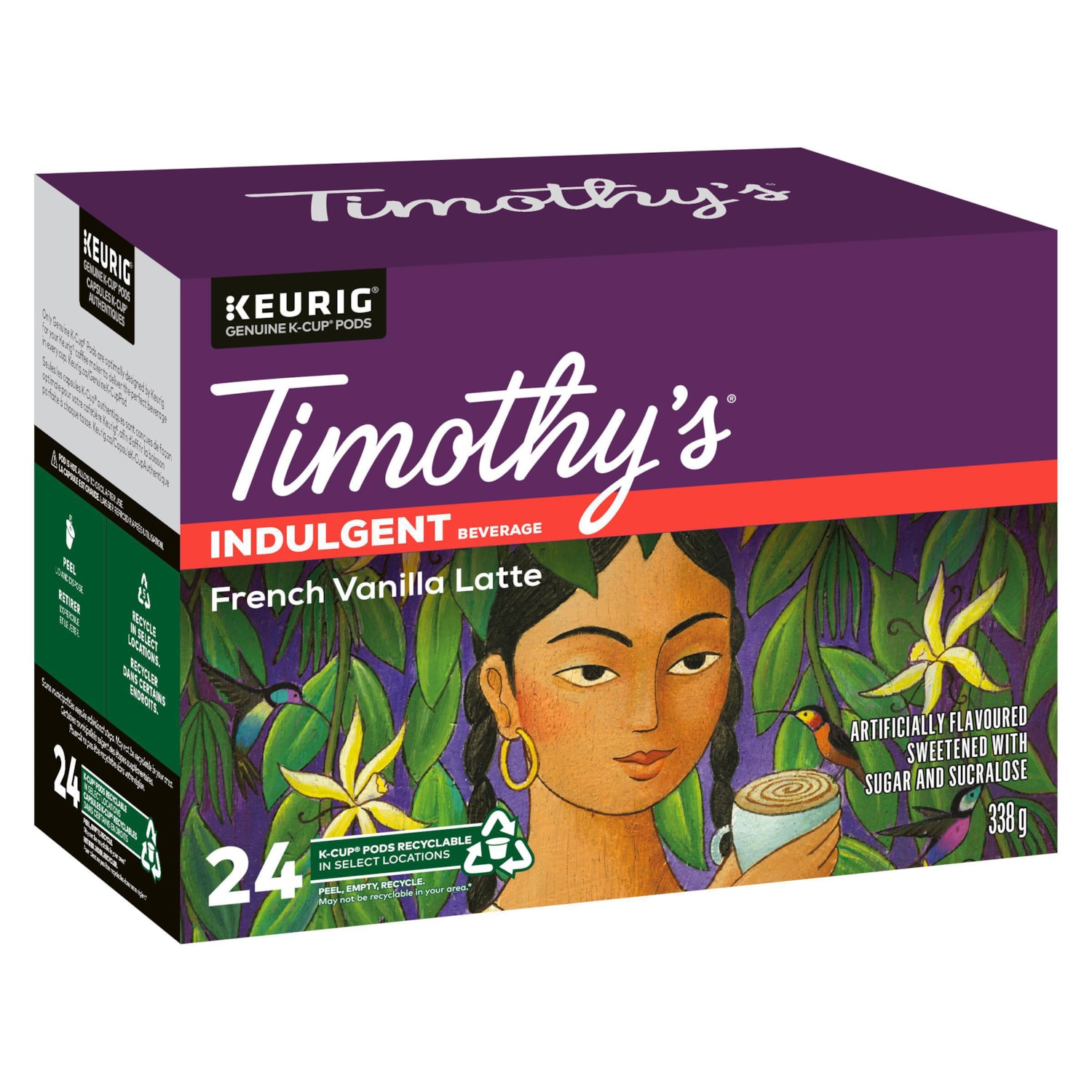 Timothy's® Single-Serve Coffee K-Cup Pods, French Vanilla Latte, Box of ...