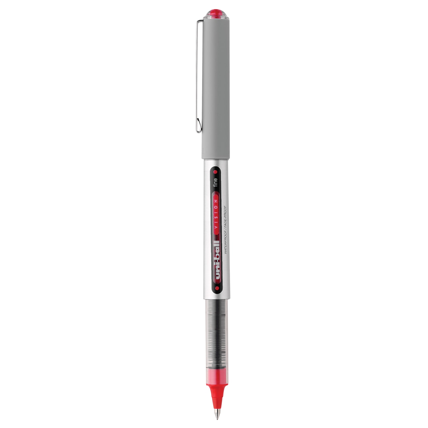 Uniball Vision Rollerball Pen, Red, Fine 0.7 mm | Grand & Toy