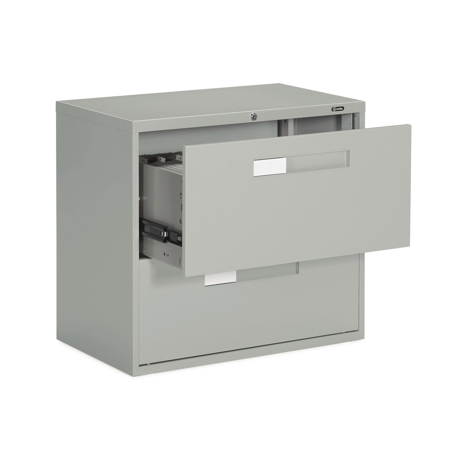 Global 9300 Series 30"W Lateral File with 2-Drawer, Grey | Grand & Toy