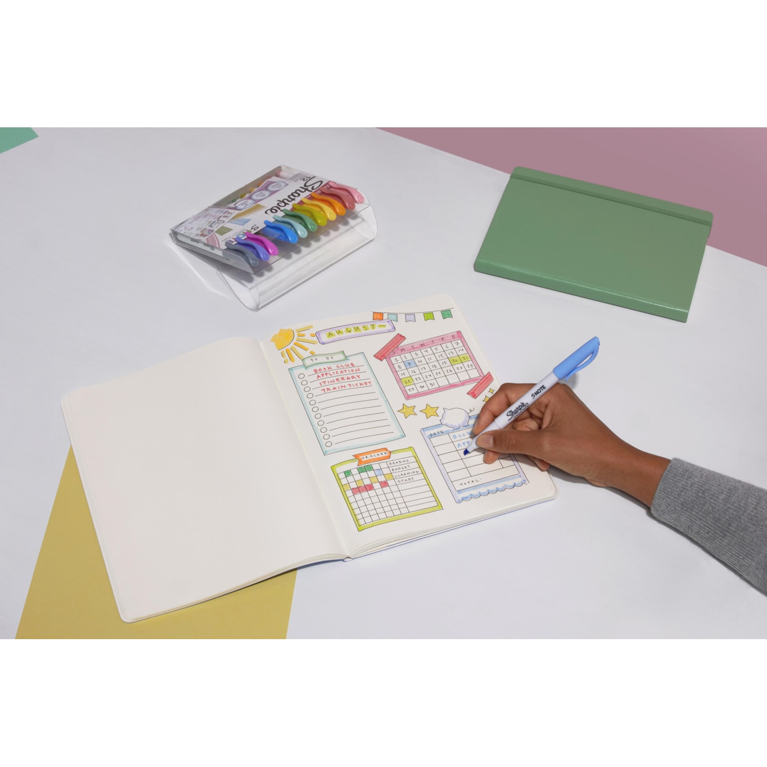 Sharpie S-Note Creative Markers, Assorted Colours, Chisel Tip, Pack of ...