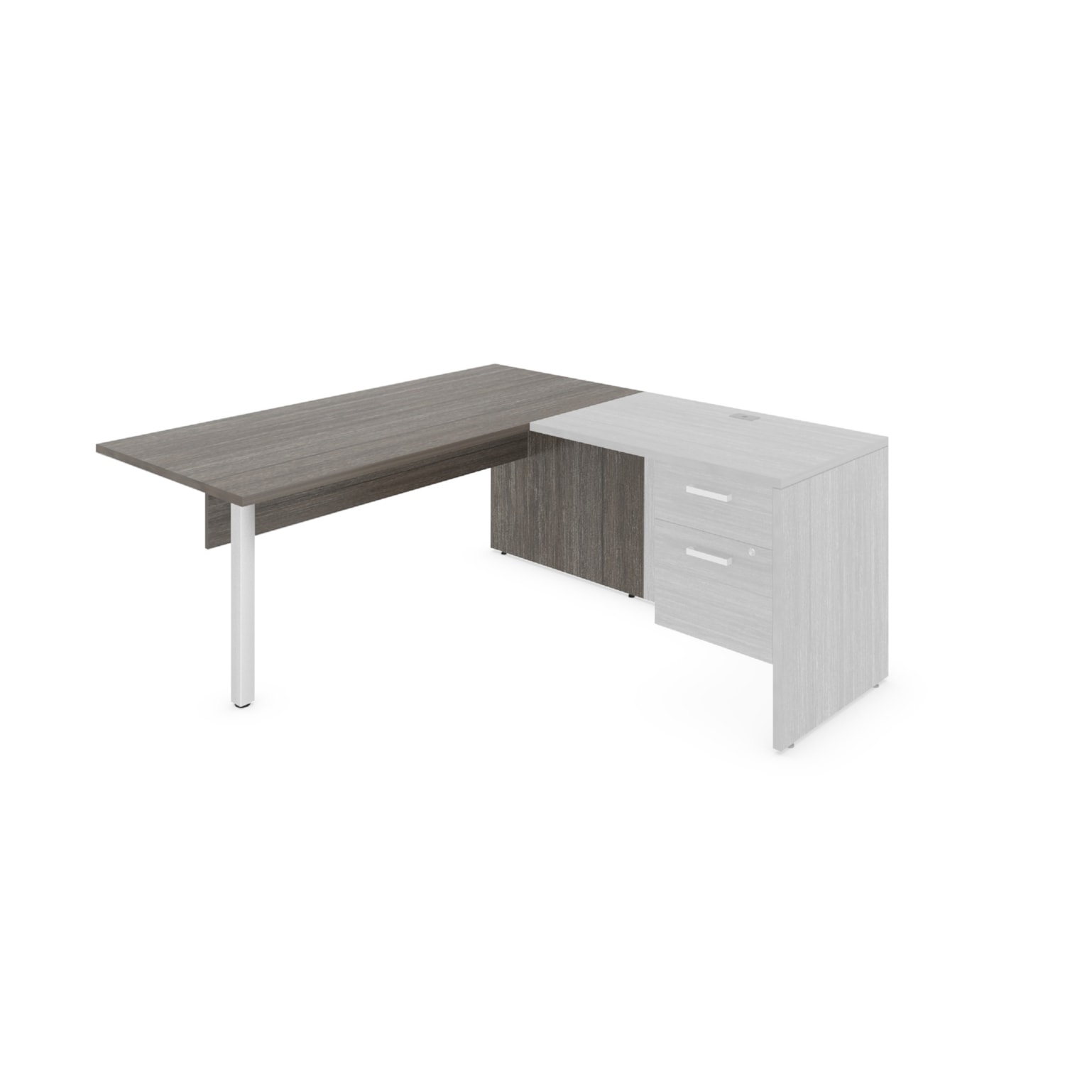 Offices to Go - Newland Desk Island w/Square Post Leg - 66x30 ...