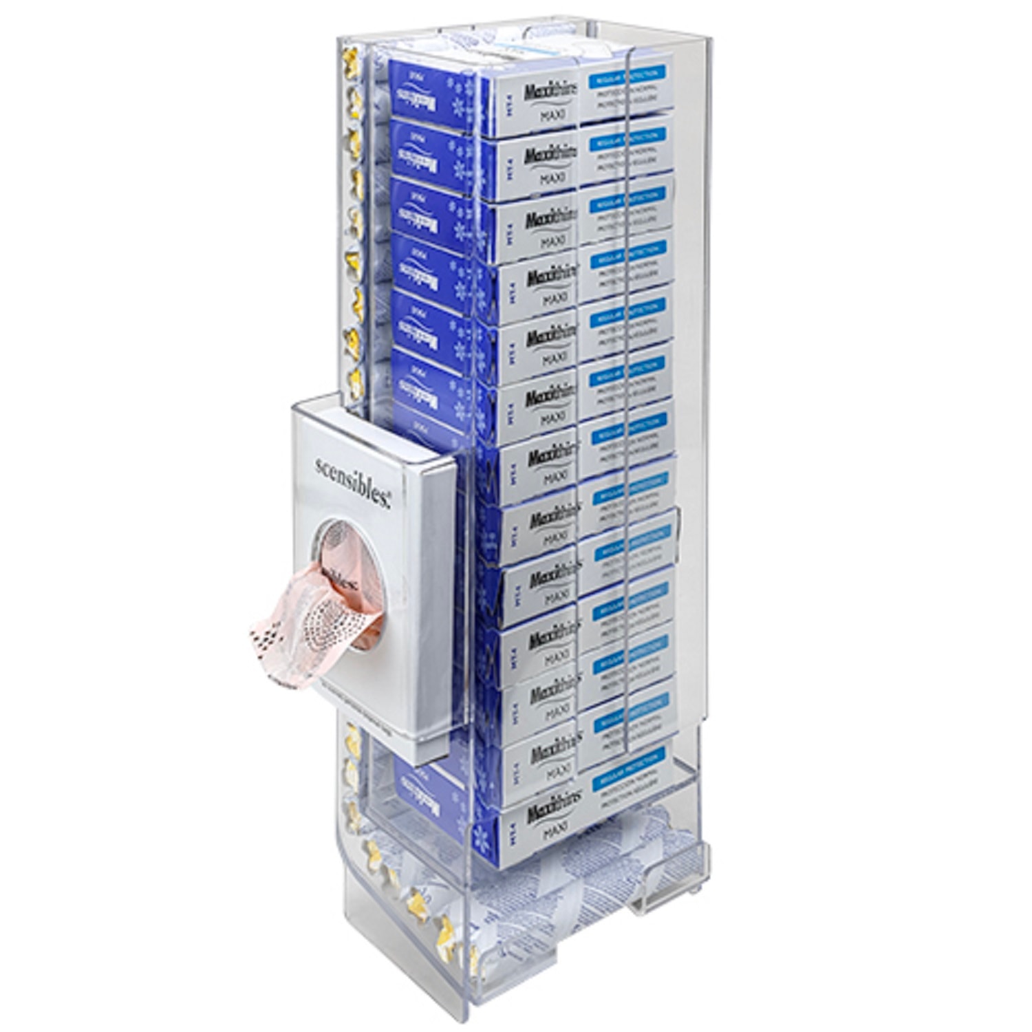 Comfort Plus® Dispenser, Clear Acrylic 16" H x 5.94" W x 4.64" D with ...