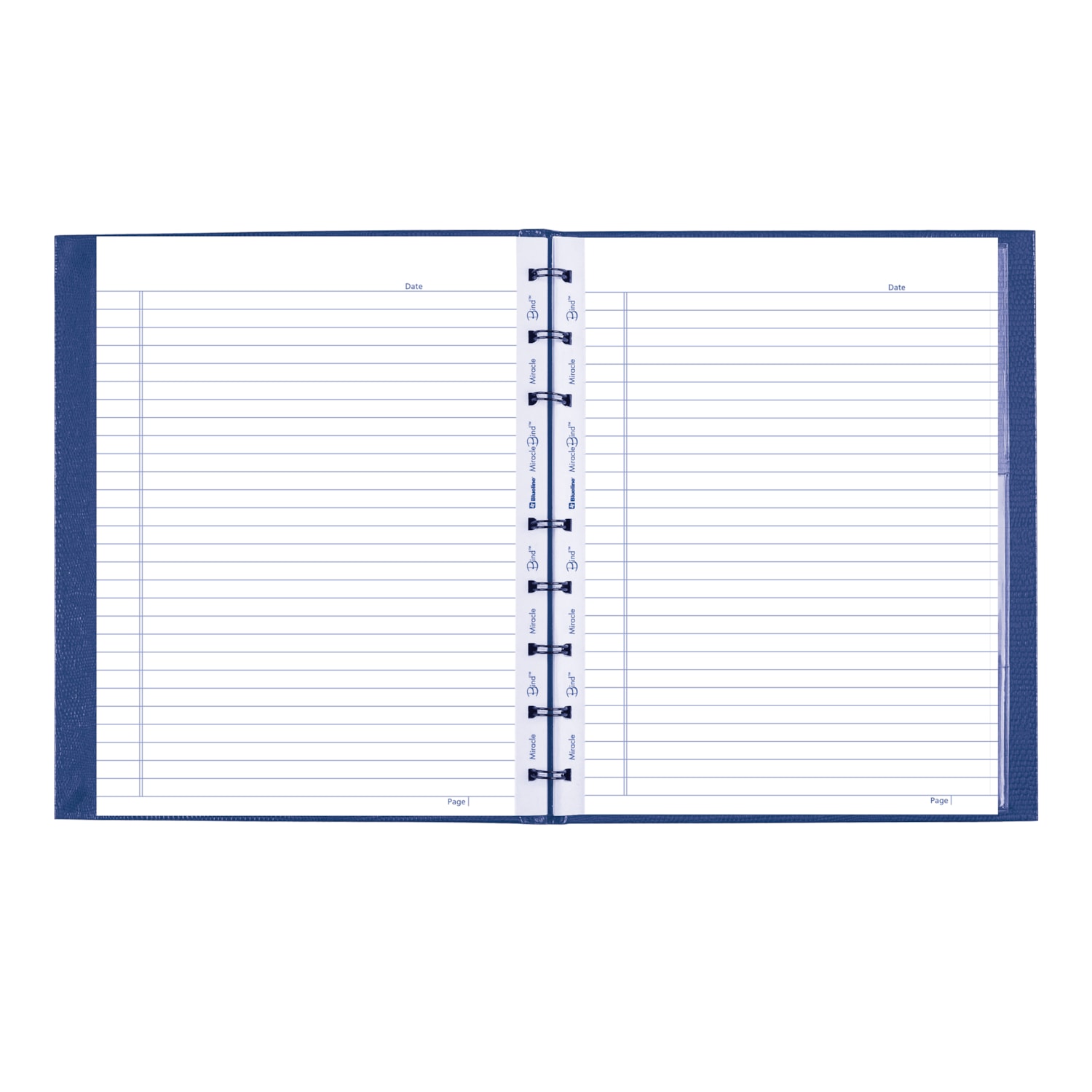 Miracle Bind Paper Blueline MiracleBind Notebook - Refillable Hard ...