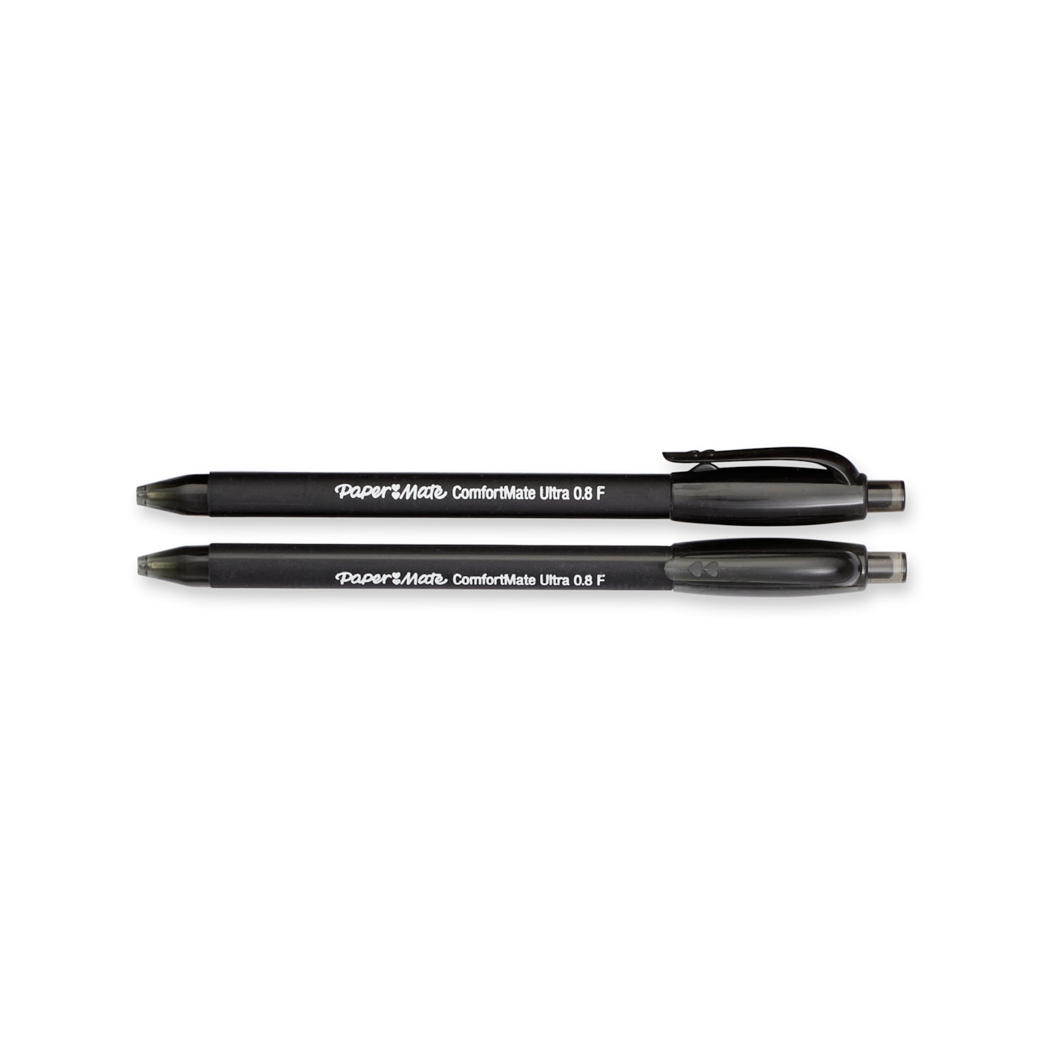 Paper Mate Pen, Retractable Ballpoint, 0.8mm, Black Ink, 12pk | Grand & Toy