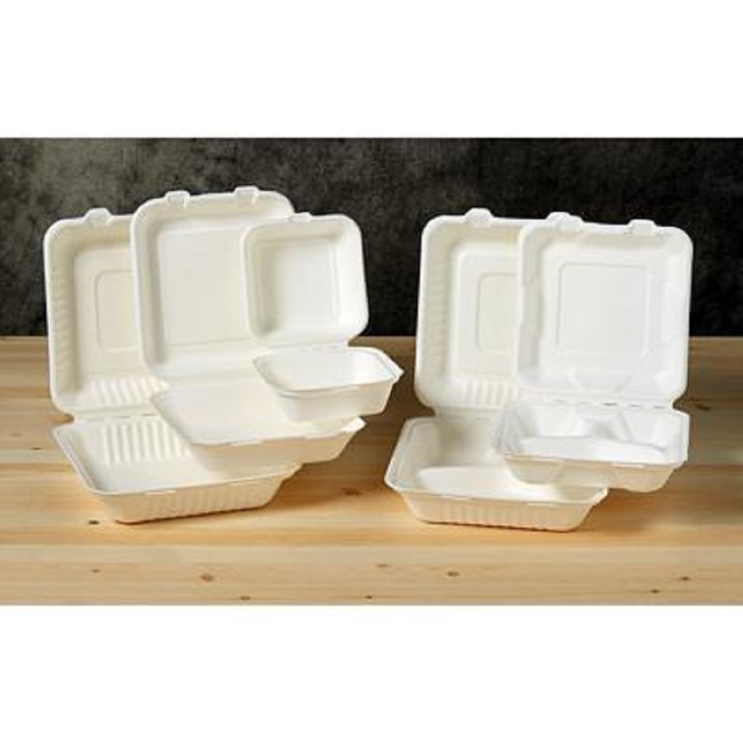 Contenants alimentaires Eco Guardian, blancs, 6 po x 6 po x 3 po ...