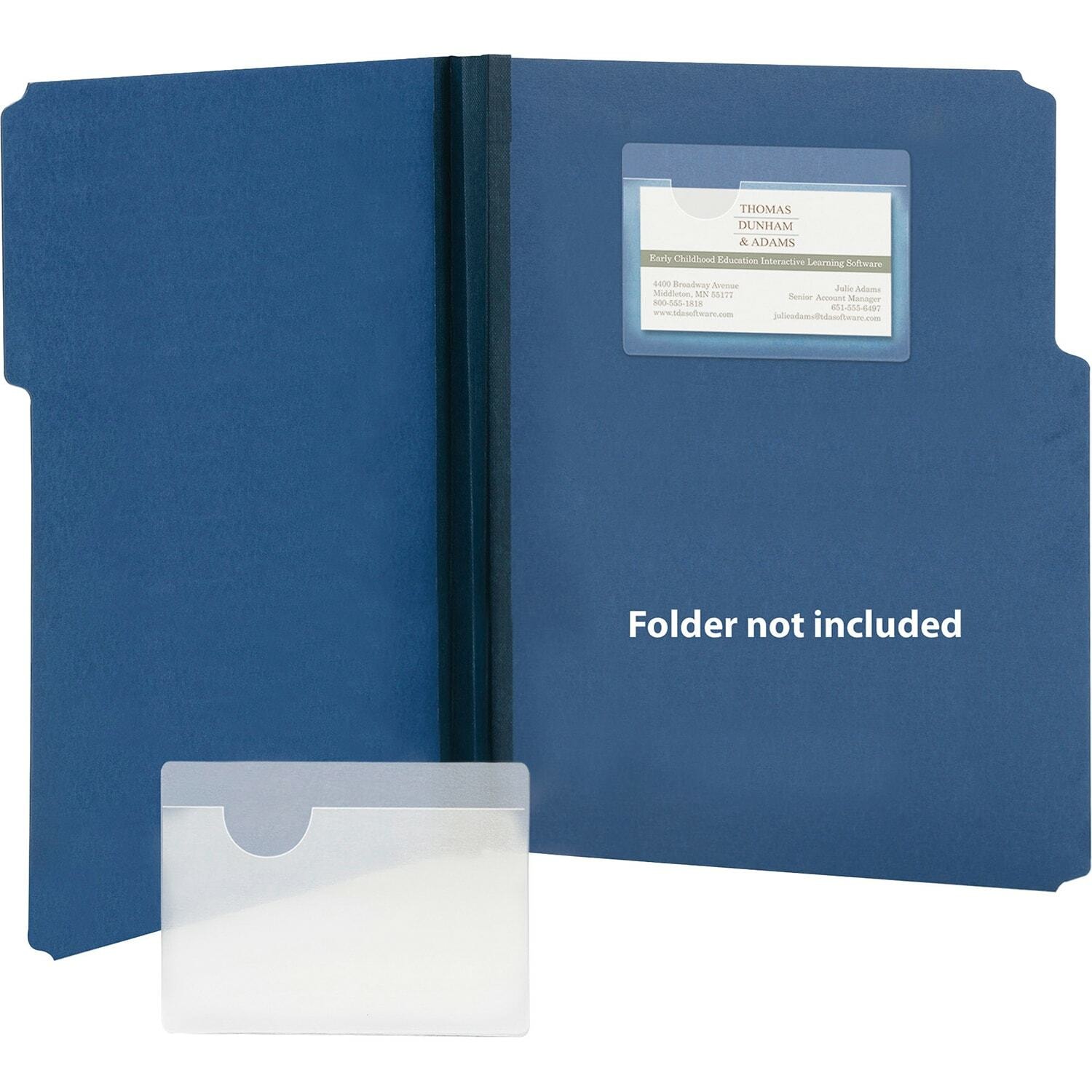 SMEAD Self-Adhesive Poly Pockets, Clear, 4" x 3", 100/BX | Grand & Toy