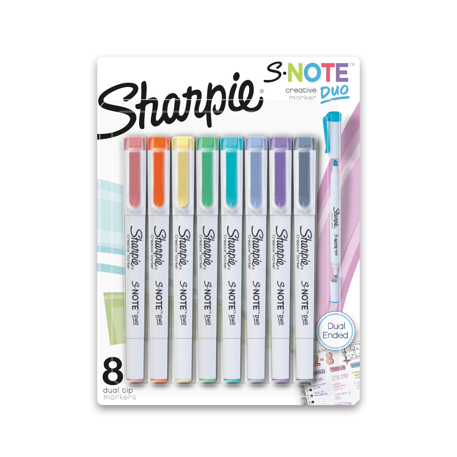 Surligneurs Sharpie S-Note à double pointe, couleurs assorties, paquet ...
