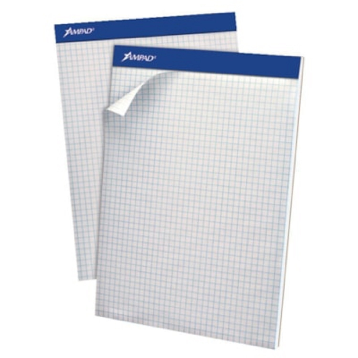 Ampad® Quad Rule Letter-Size Writing Pad, White, Pad of 50 Sheets ...