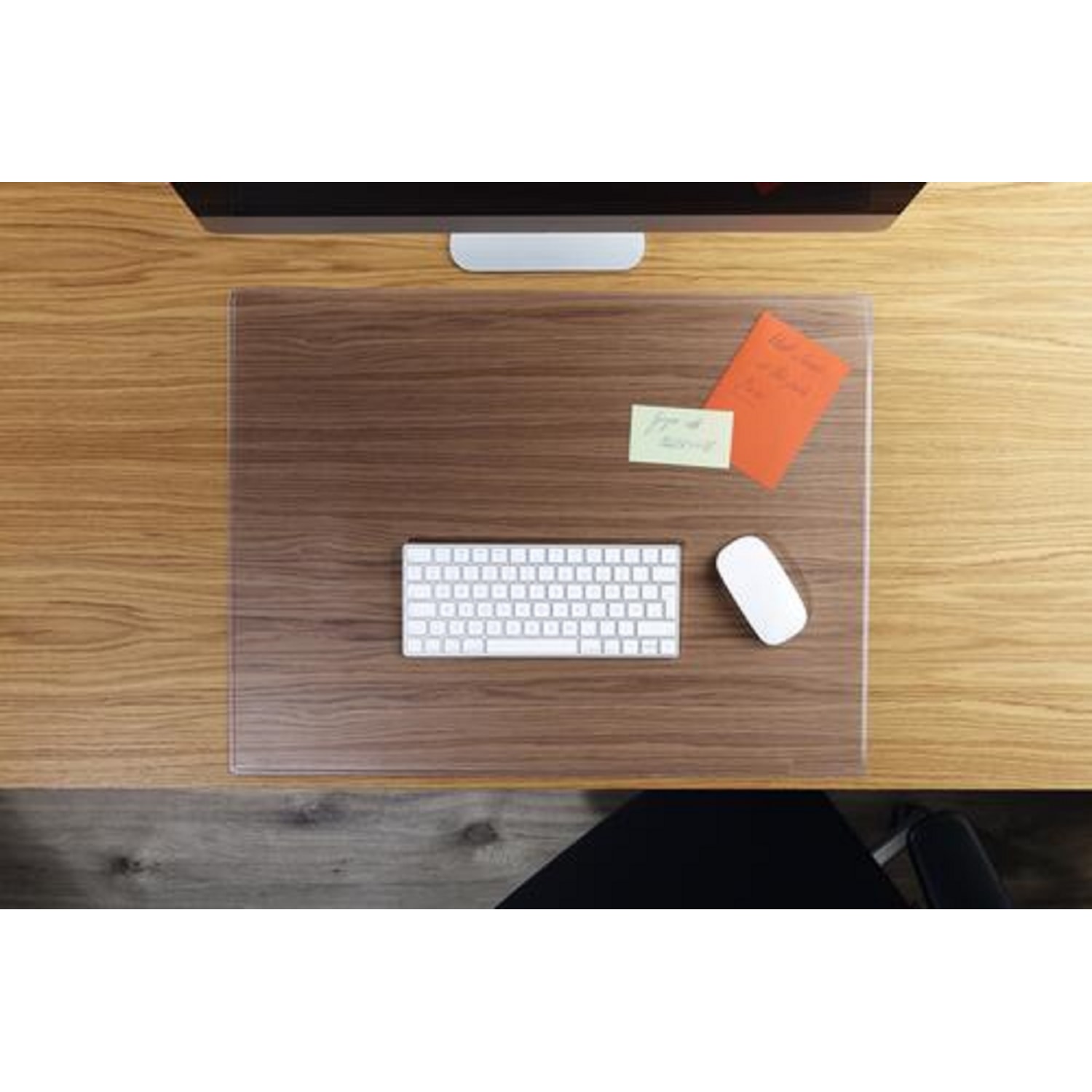 DURABLE Desk/Work Pad with Transparent Overlay, 19-1/4" x 25-11/16 ...
