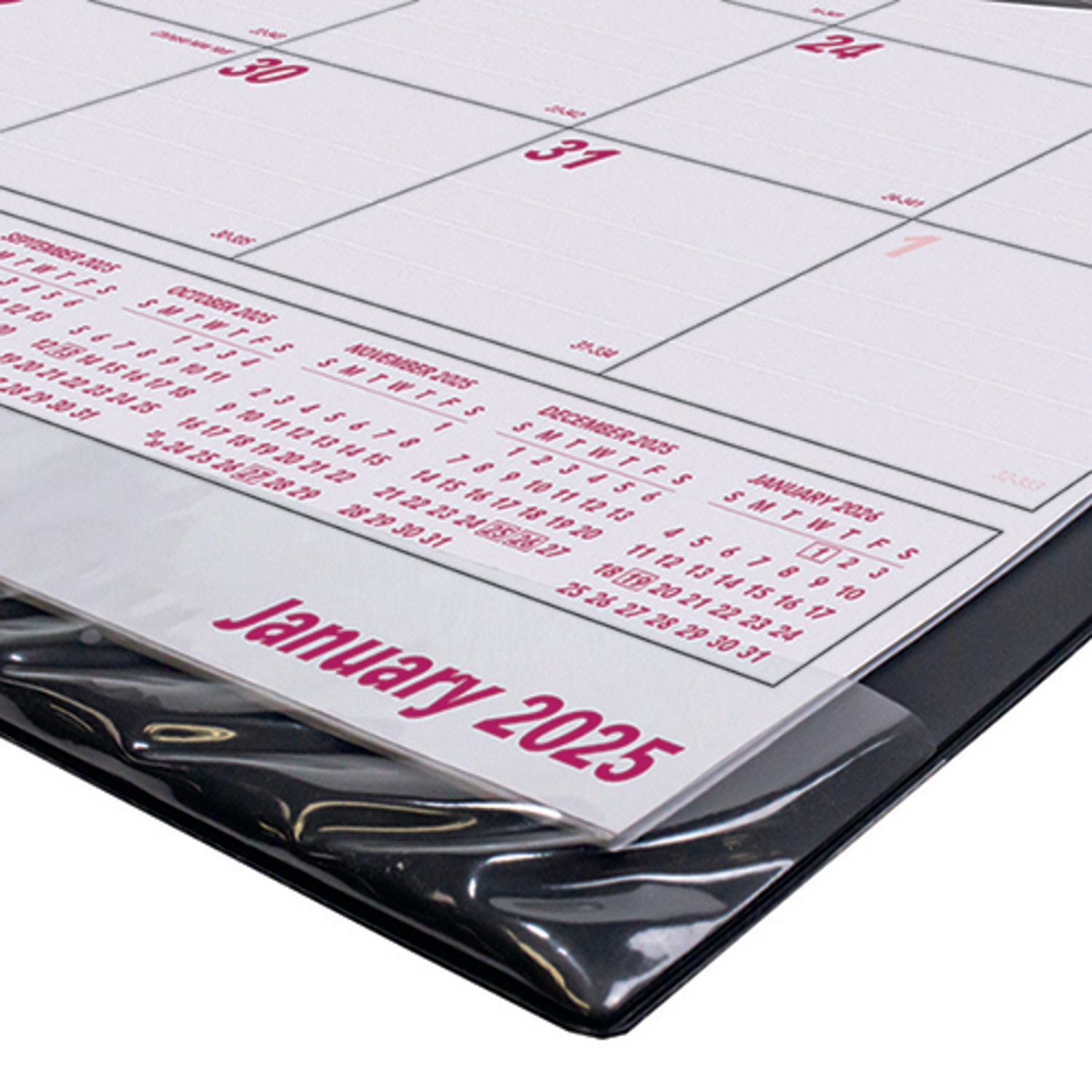 Brownline 2025 12-Month Monthly Desk Pad Calendar with Vinyl Holder ...