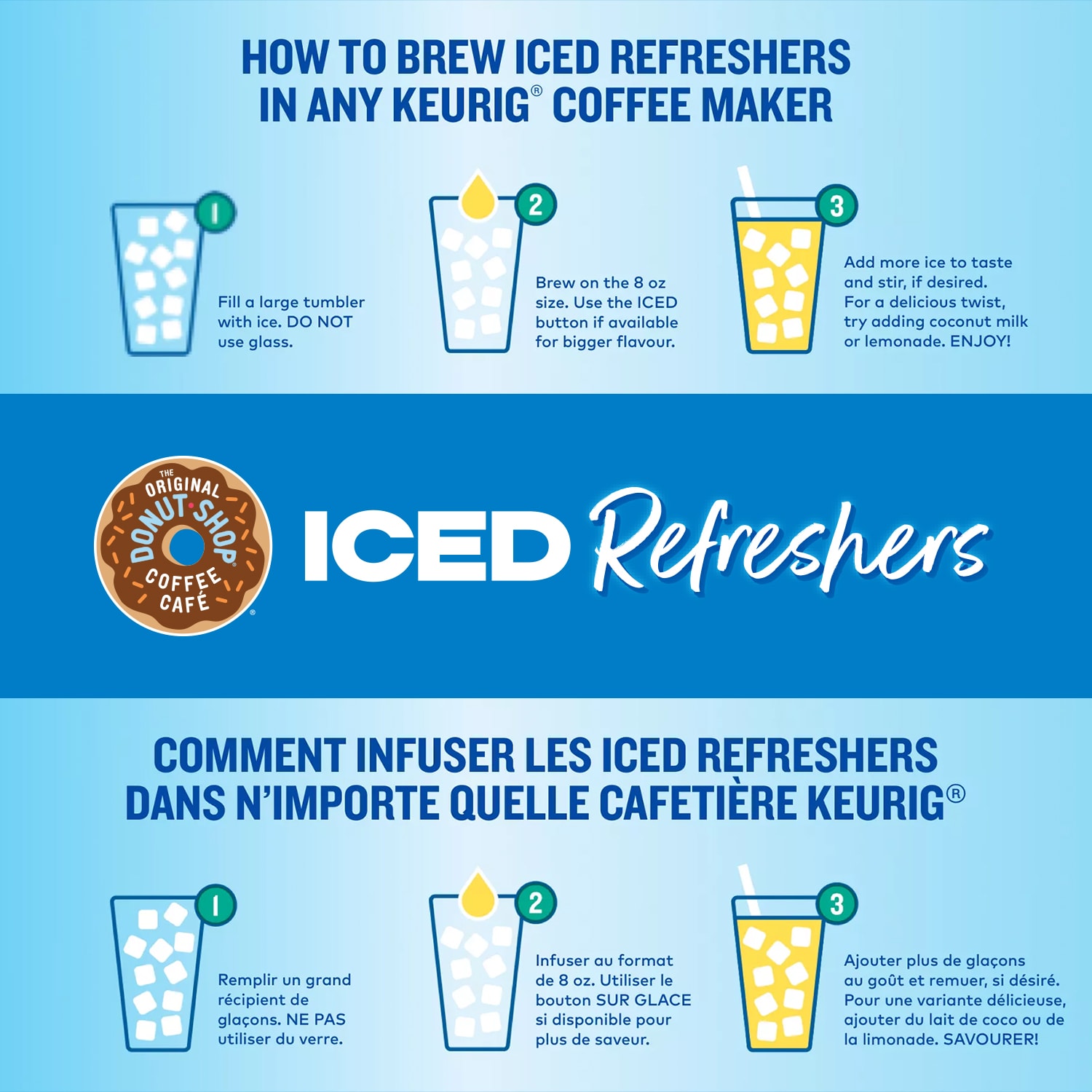 The Original Donut Shop Single-Serve K-Cup Pods, Iced Refreshers ...