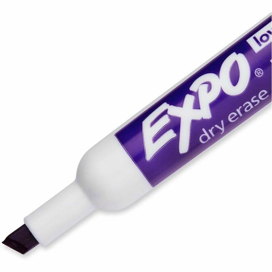 Expo Large Barrel Dry-Erase Markers - Chisel Marker Point - Purple Ink ...