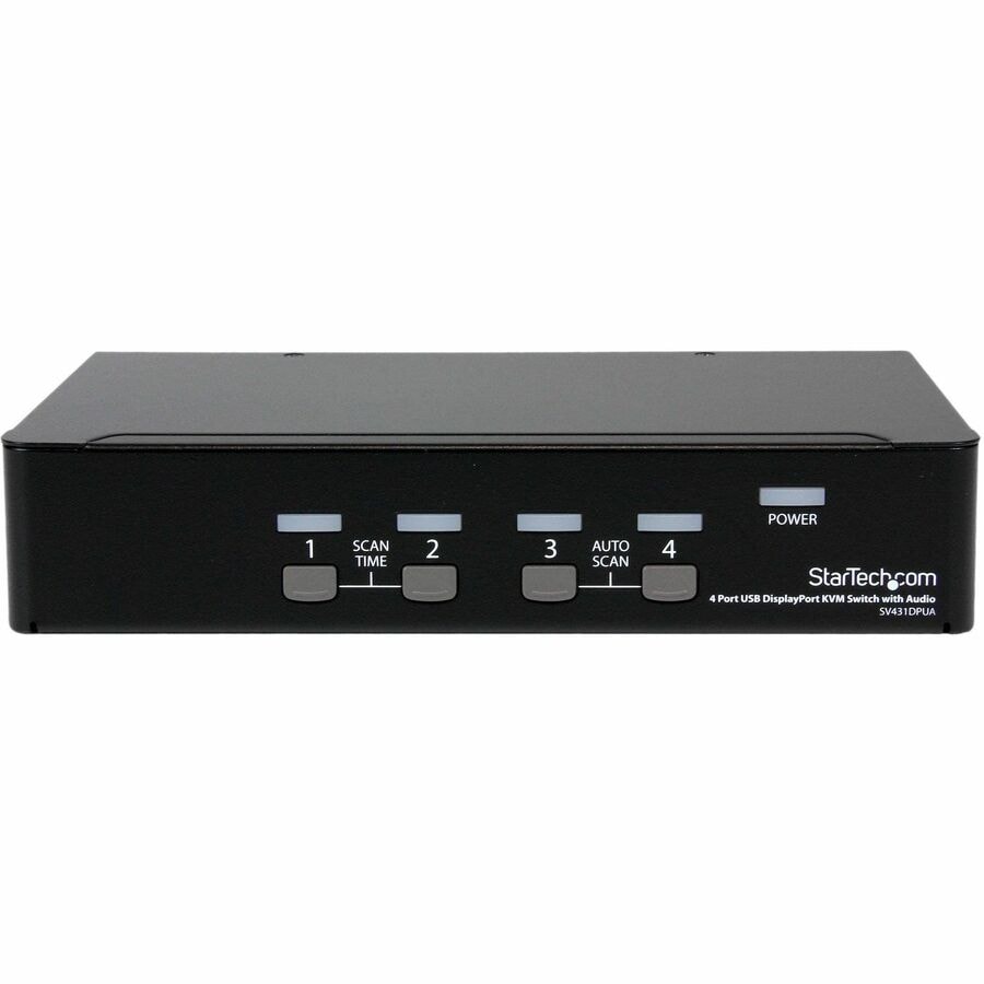 StarTech.com 4 Port USB DisplayPort KVM Switch with Audio - Share ...