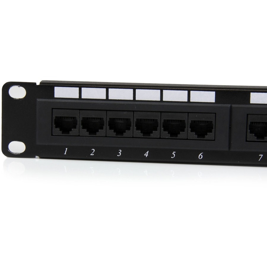 StarTech.com 24 Port 1U Rackmount Cat 6 110 Patch Panel - Organize up ...