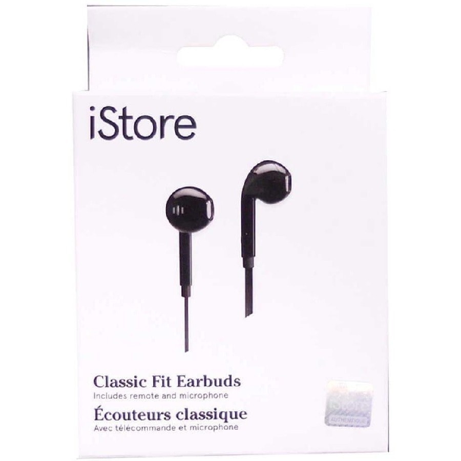 iStore Classic Fit Earbuds (Glossy Black) - Mini-phone (3.5mm) - Wired ...