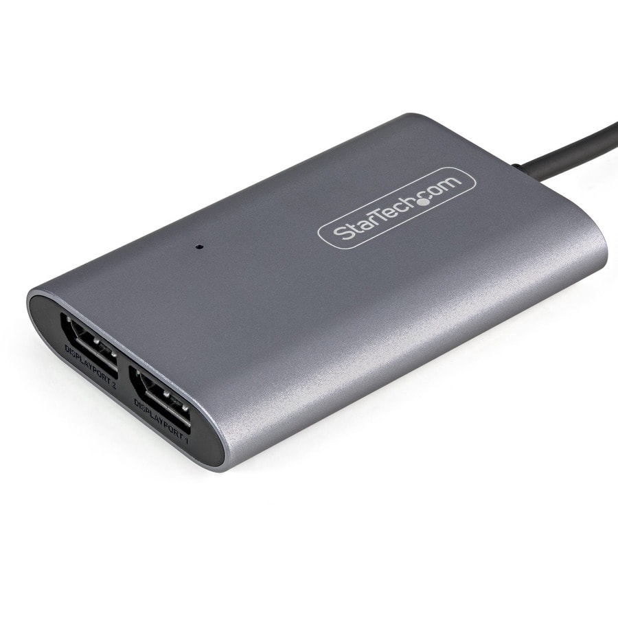 StarTech.com Thunderbolt 3 to Dual DisplayPort Adapter DP 1.4 - Dual 4K 60Hz or Single 8K/5K TB3 ...