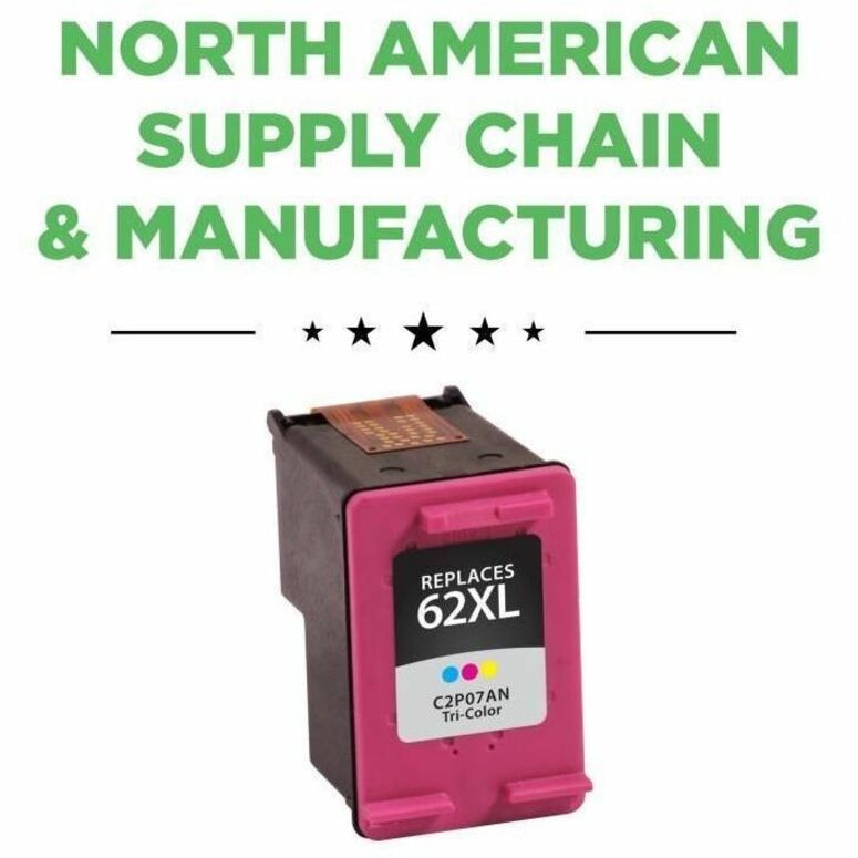 CIG Remanufactured High Yield Inkjet Ink Cartridge 62XL (C2P07AN) - Tri ...