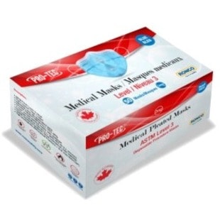RONCO PRO-TEC 3 Ply Pleated Masks - ASTM Level-3 - Recommended for ...