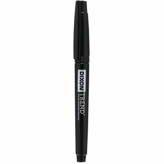 Dixon Trend Synthetic Tip Pen - 20 mm Fine, Bold Pen Point - Black Ink ...