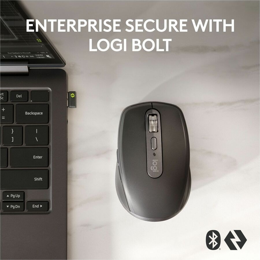 Logitech MX Anywhere 3S for Business Wireless Mouse - Darkfield ...
