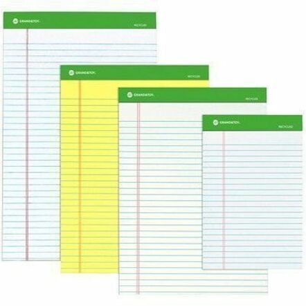 24 Pack Yellow Note Pads 8.5 X 11 Wide Ruled Lined Writing