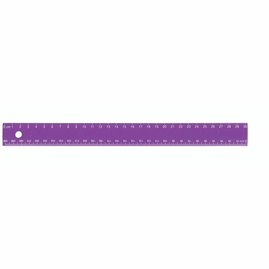 Westcott 300mm/30cm Jewel Coloured Plastic Ruler - 30.48 cm Length x 2. ...