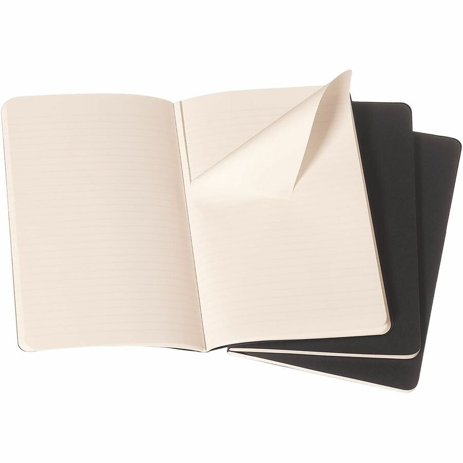 Moleskine Cahier Journals Set of 3, Black - 64 Sheets - Stitched ...