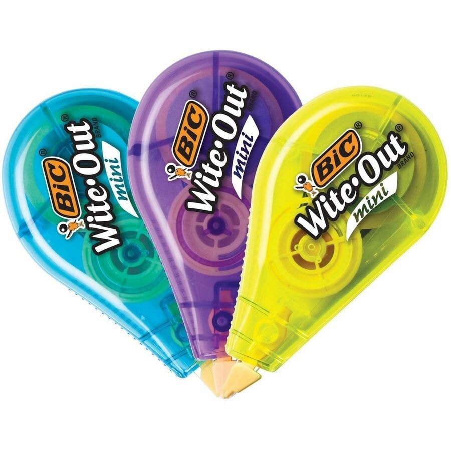 Wite-Out Mini Correction Tape - 16.1 ft (4.90 m) Tape Length - White ...