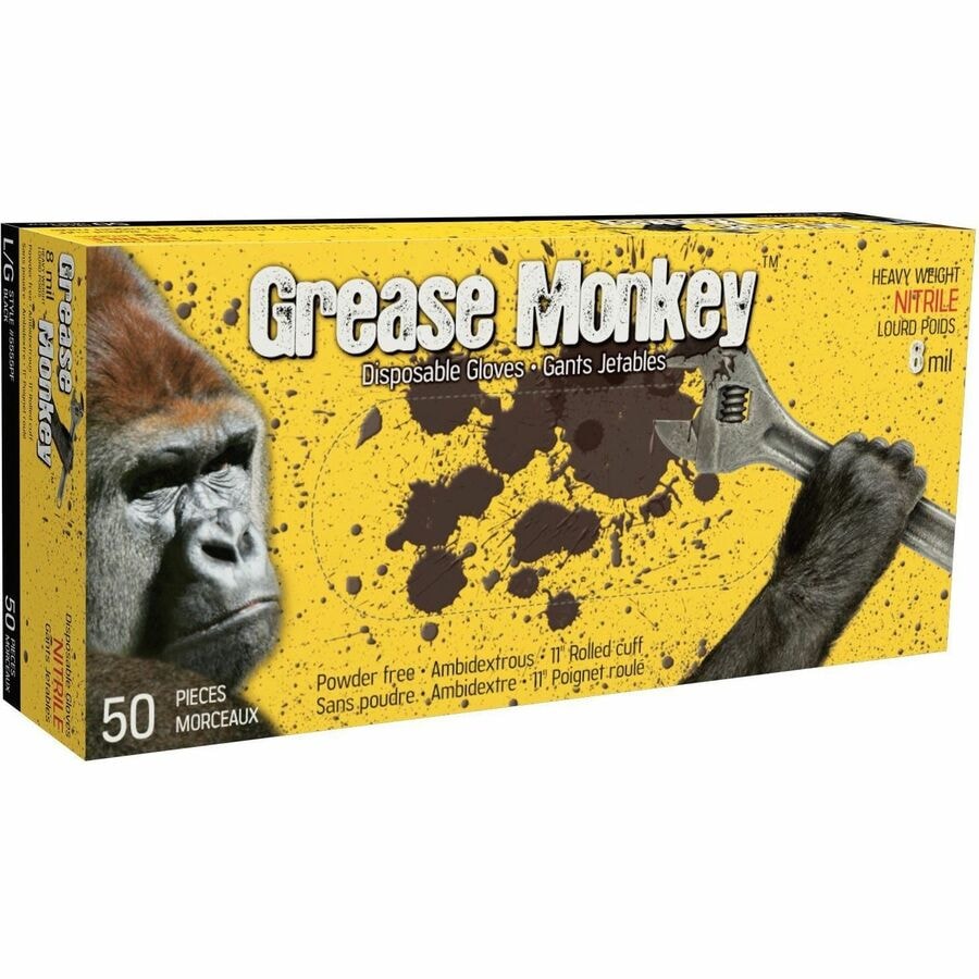 Grease Monkey Multipurpose Gloves, 8 mil (0.20 mm) Thickness - Extra ...