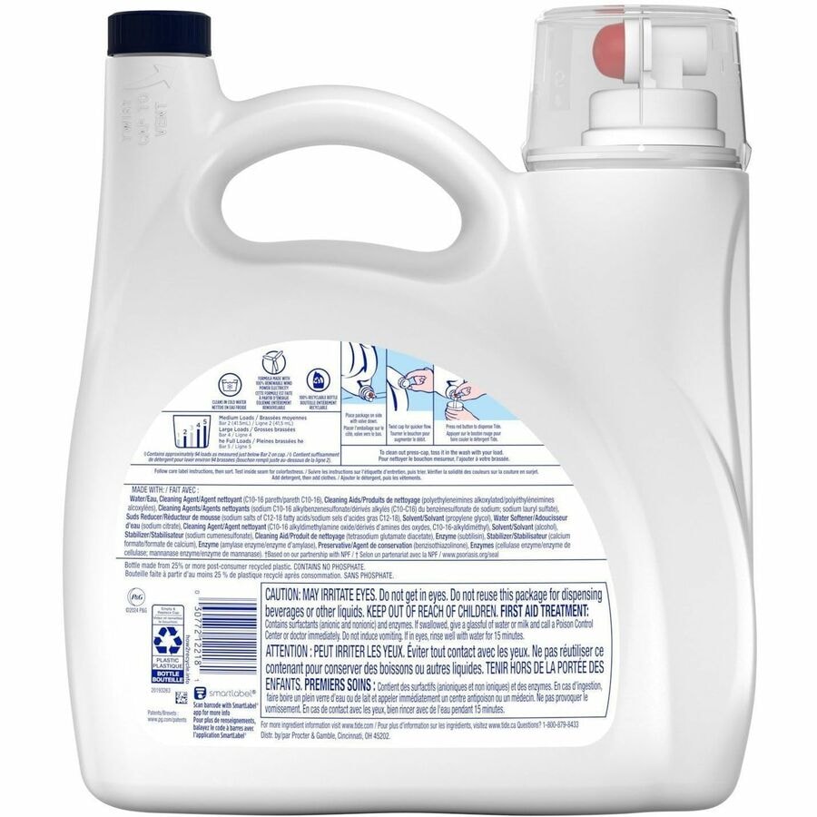 Tide Hygienic Clean Heavy Duty 10X Free Liquid Laundry Detergent - For ...